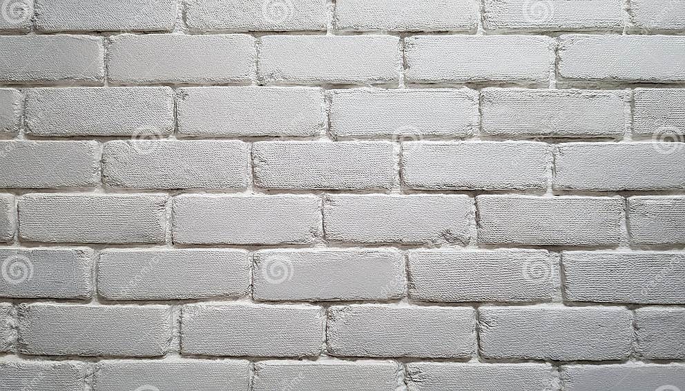 Textured White Brick Wall, Slightly Weathered, Creates Clean Backdrop ...