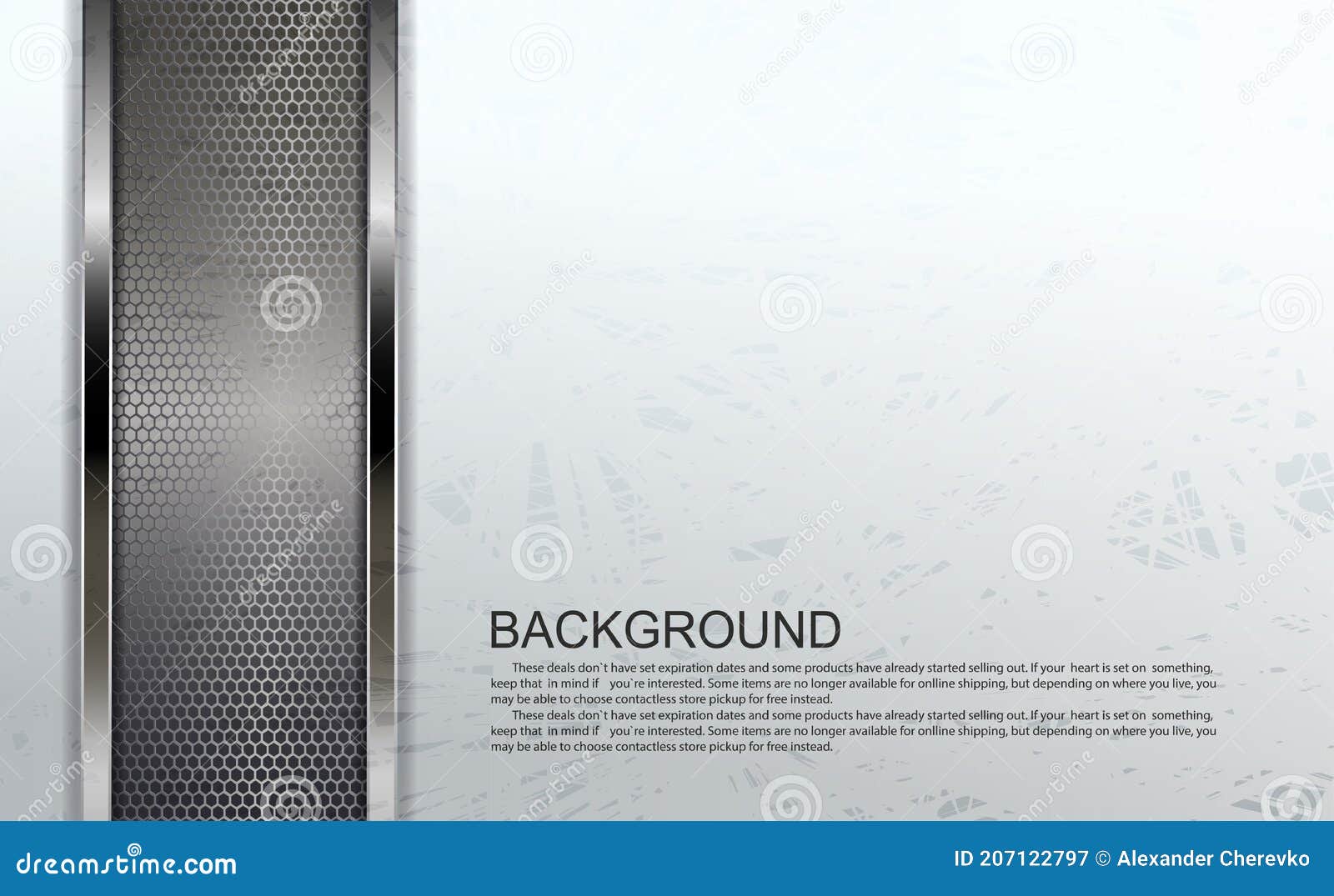 Textured White Design with Rectangular Mesh Frames with Metallic Border ...