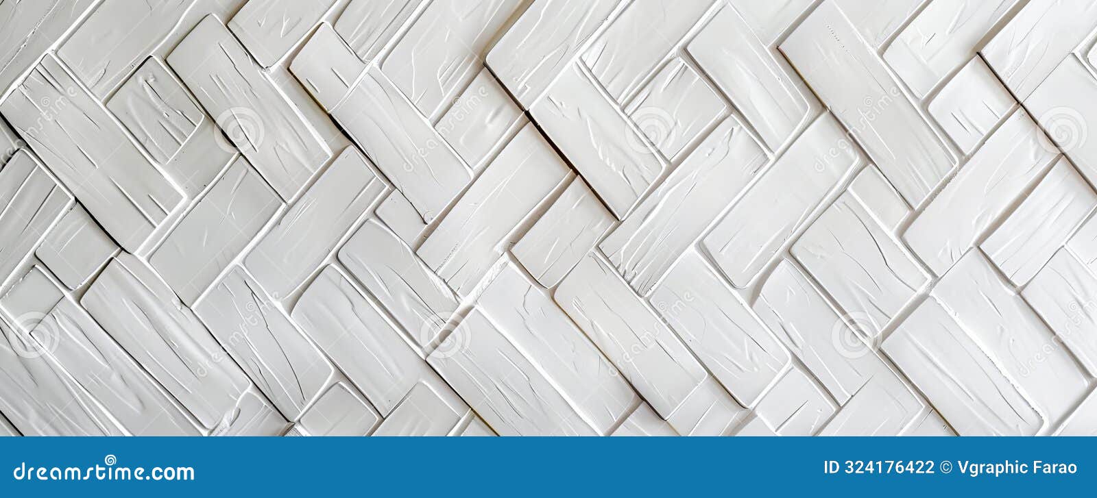 Textured White Herringbone Pattern Wall Stock Photo - Image of ...