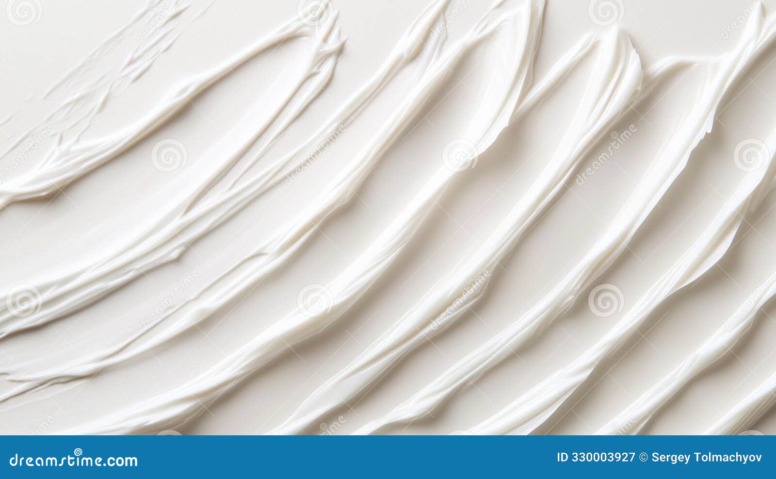 Textured White Surface Created by a Spatula Spreading a Thick Layer of ...