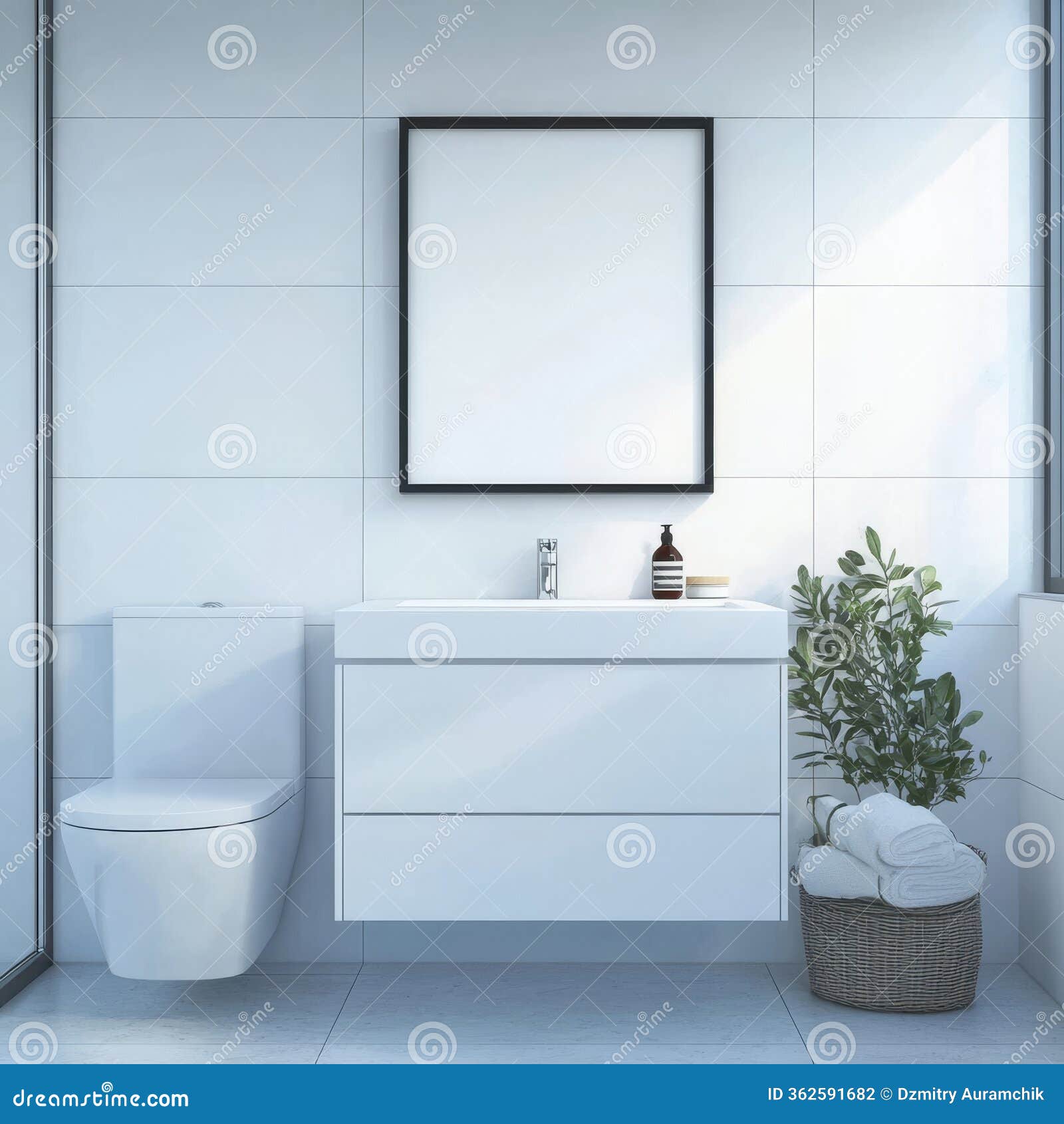 Textured White Wall Background in a Minimalist Restroom Interior Design ...