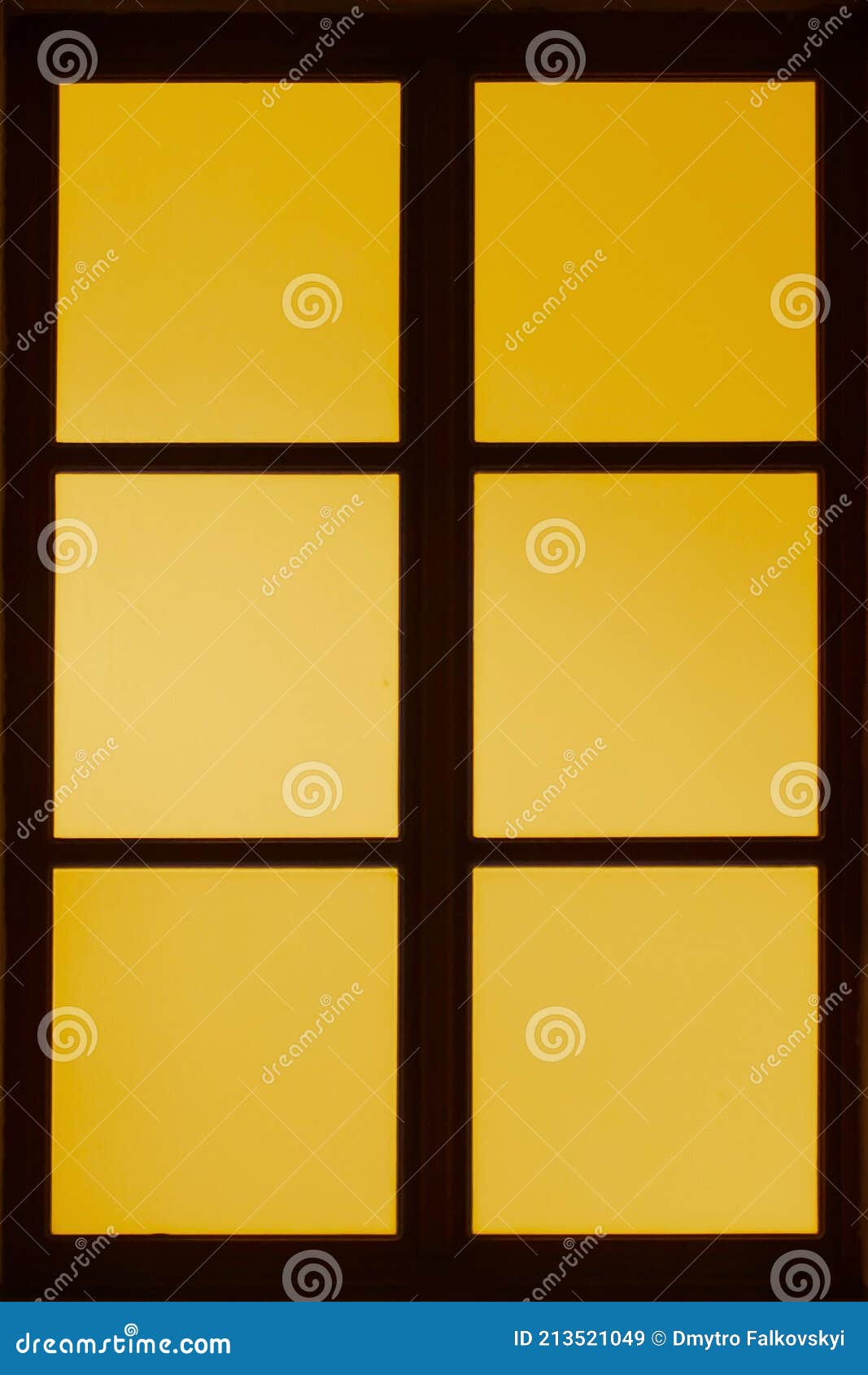 Textured Window in the Evening with Warm Light Inside Stock ...