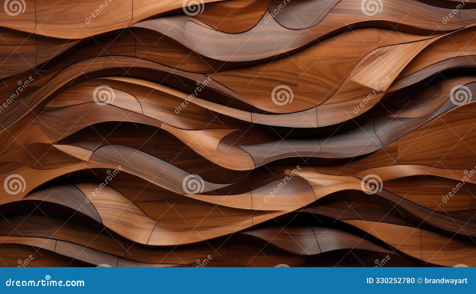 Textured Wooden Wall Panel with Flowing Wave Patterns Stock ...