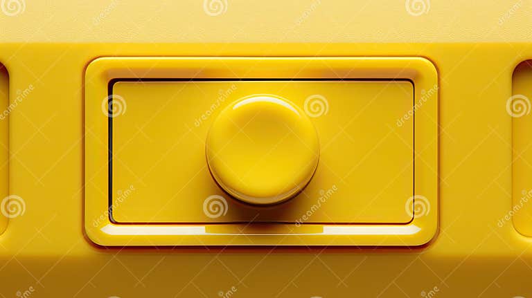 Textured Yellow Rectangle Button Stock Illustration - Illustration of ...