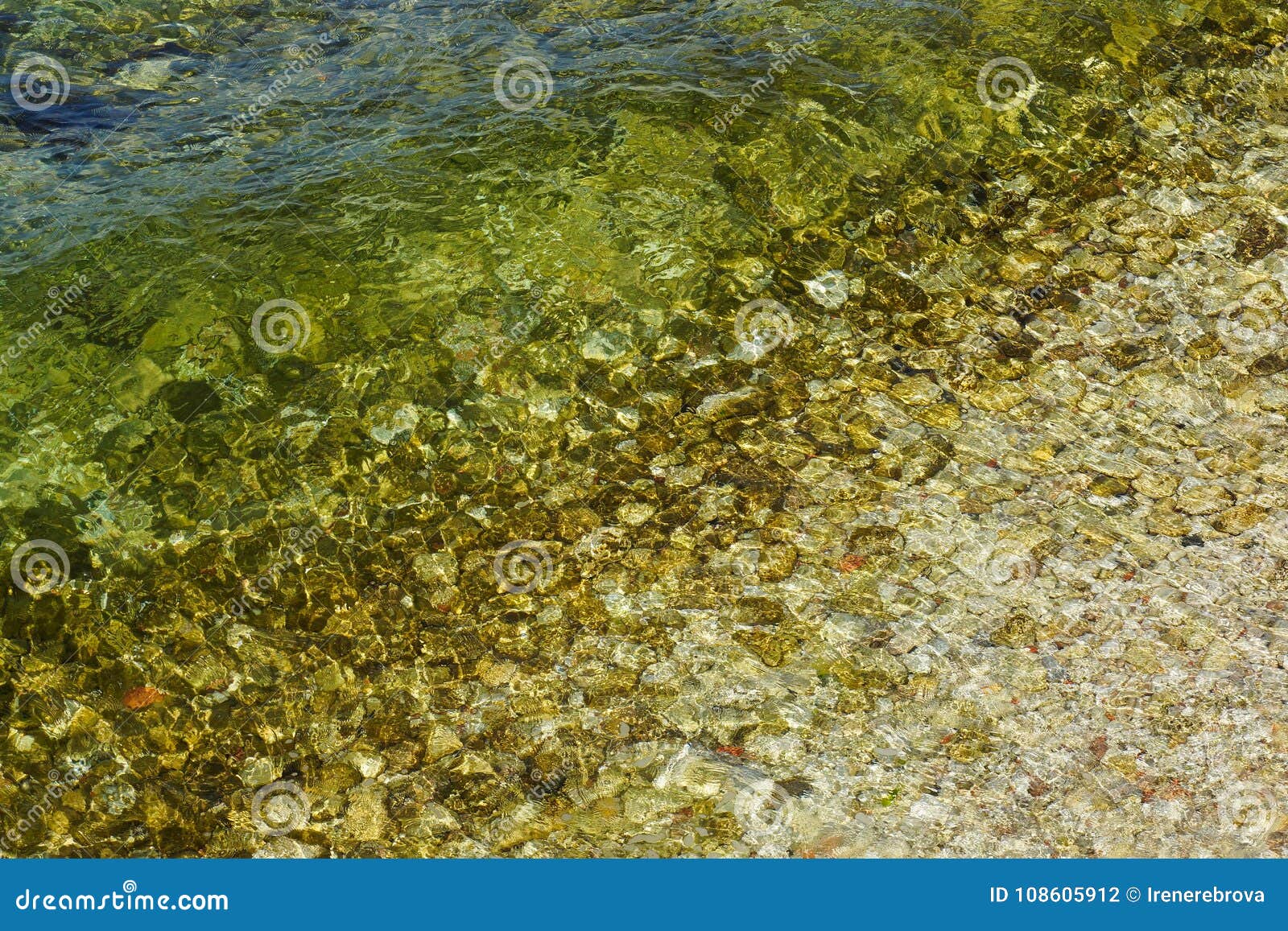 Texturen Av Klart Vatten Och Stenig Botten Arkivfoto - Bild av natur ...