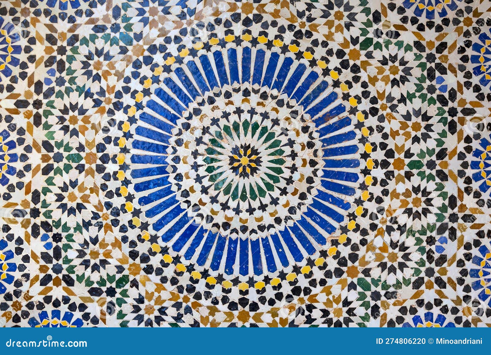Textures of Ancient Moroccan Ceramic Mosaic with Geometric and Floral ...