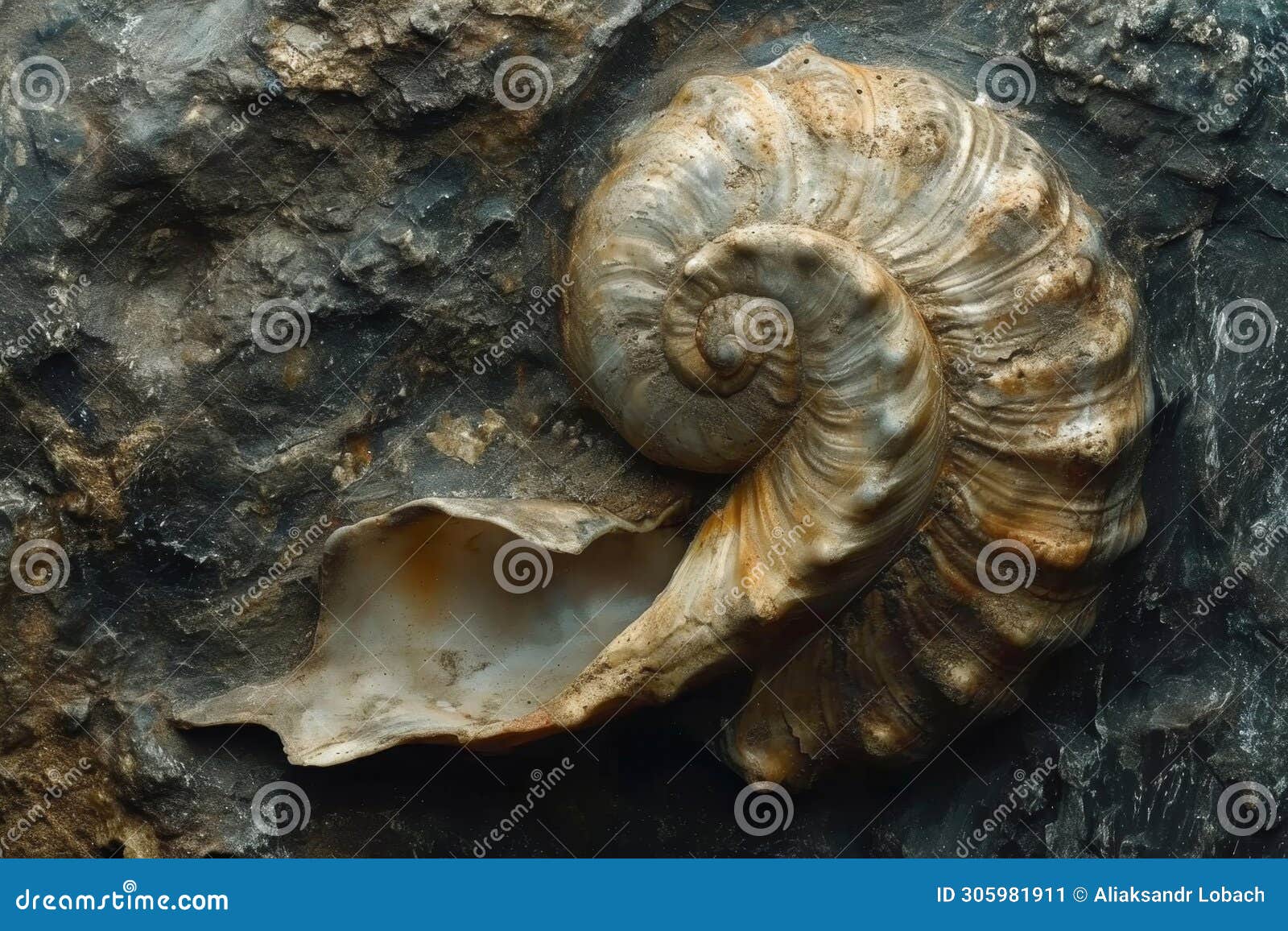 Textures of Antique Shells in Stone. Wallpaper Background Stock Image ...