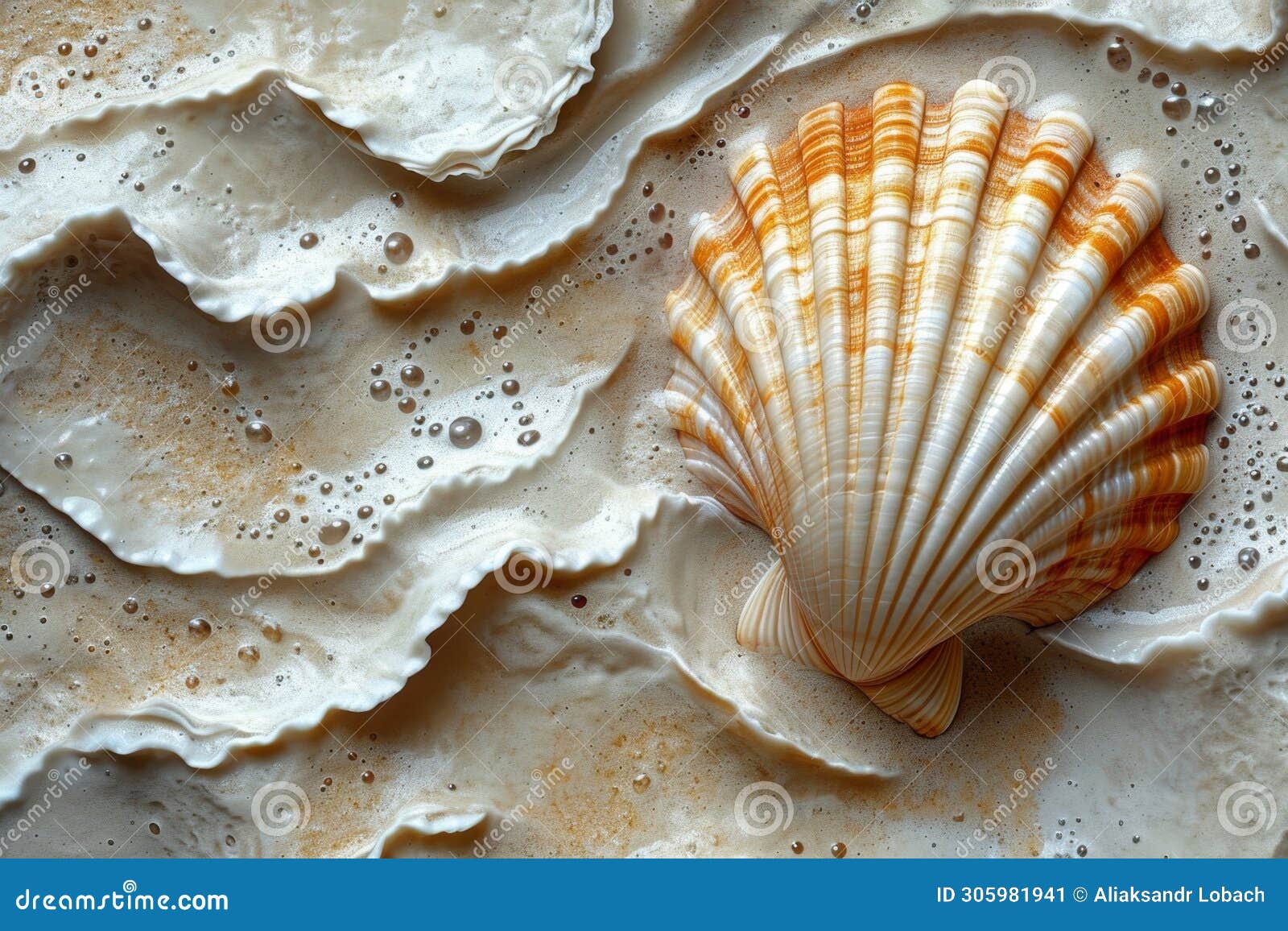 Textures of Antique Shells in Stone. Wallpaper Background Stock Image ...
