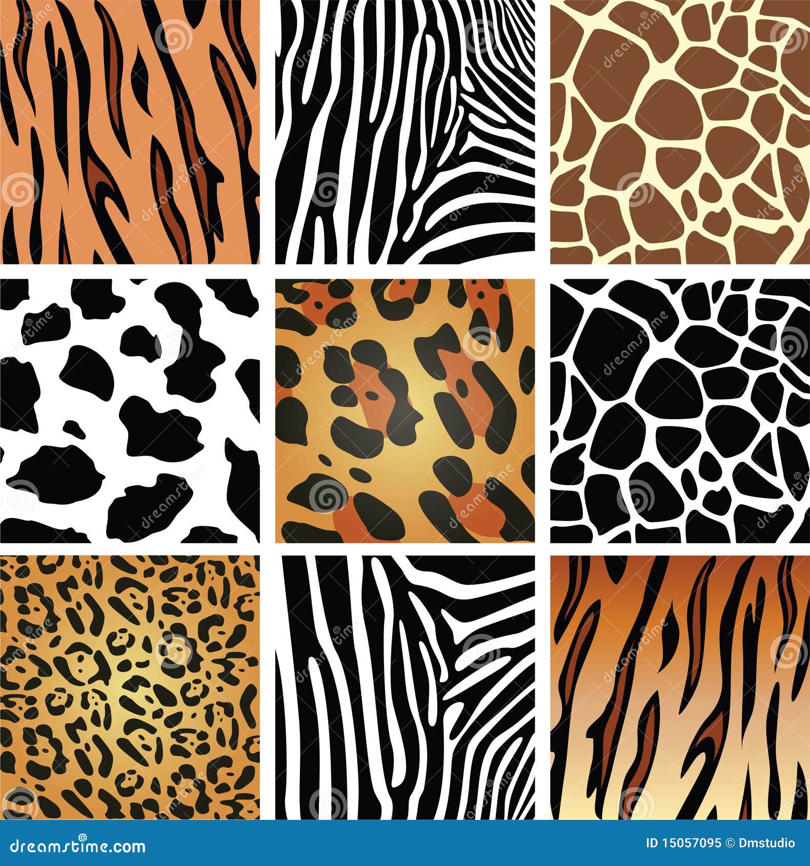 Textures de peau animale illustration de vecteur. Illustration du ...