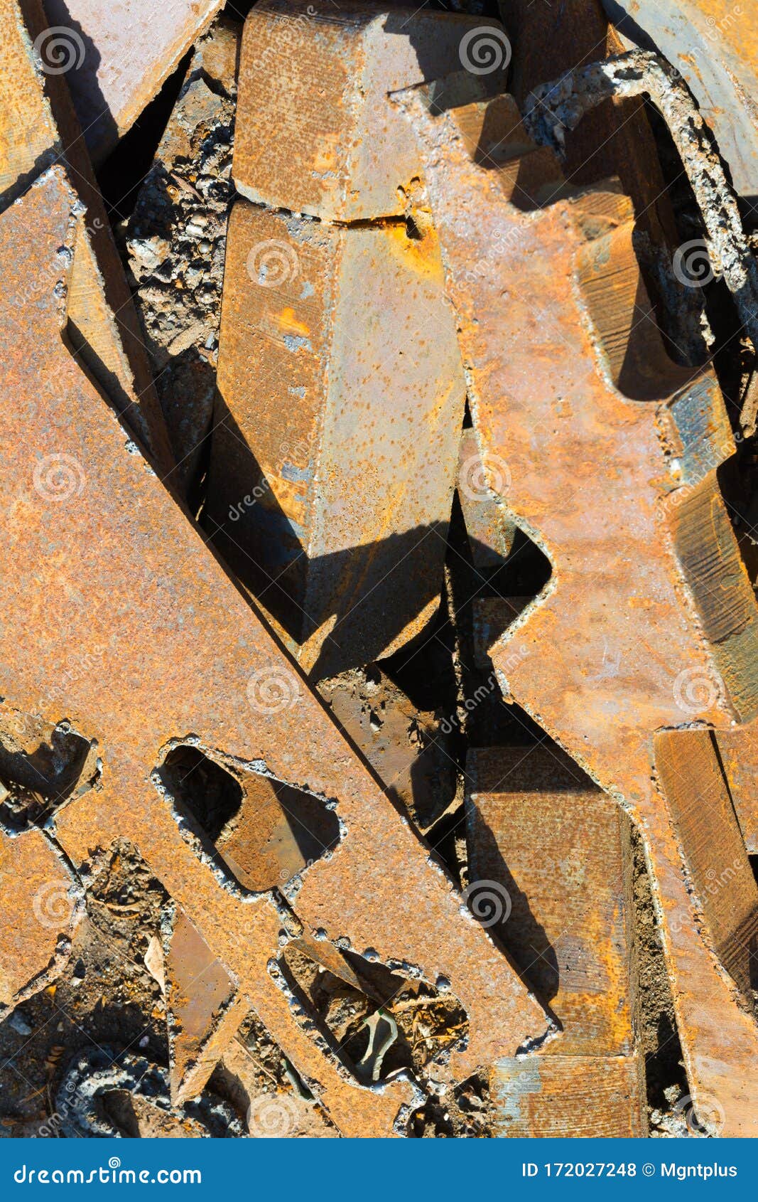 Textures of Discarded Metal Stock Photo - Image of rough, pattern ...