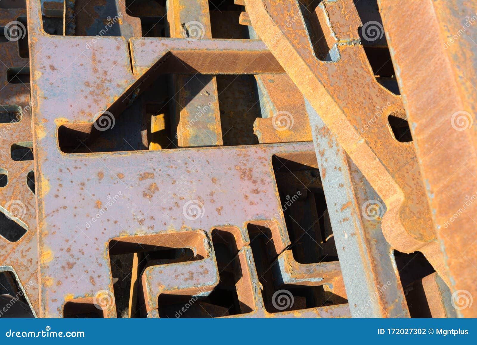 Textures of Discarded Metal Stock Photo - Image of metal, metallic ...