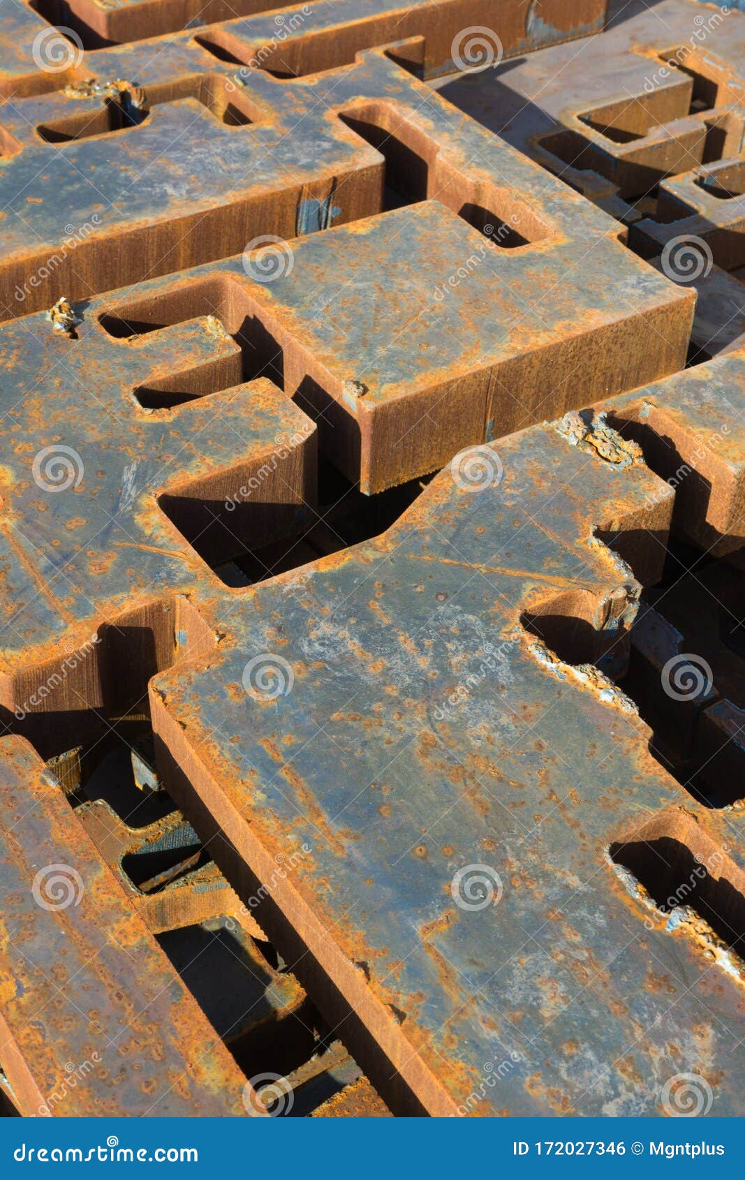 Textures of Discarded Metal Stock Photo - Image of brown, vintage ...