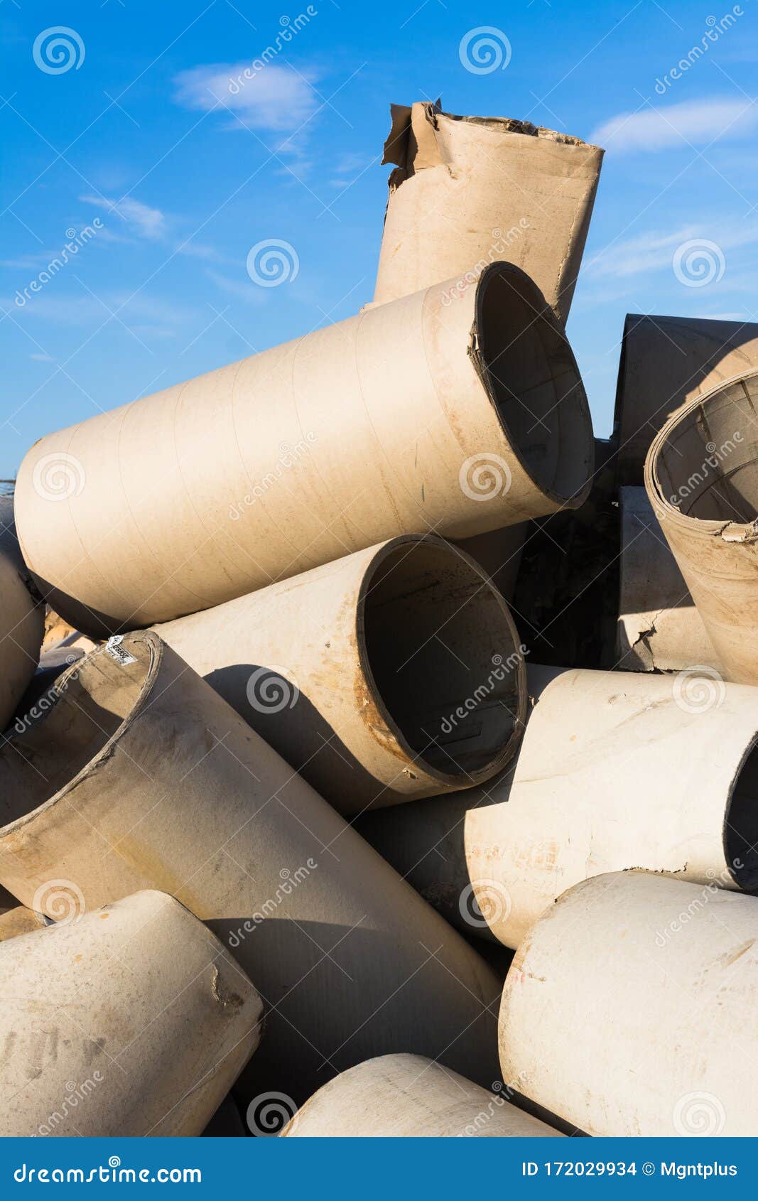 Textures of Discarded Paper Stock Photo - Image of environment, circle ...