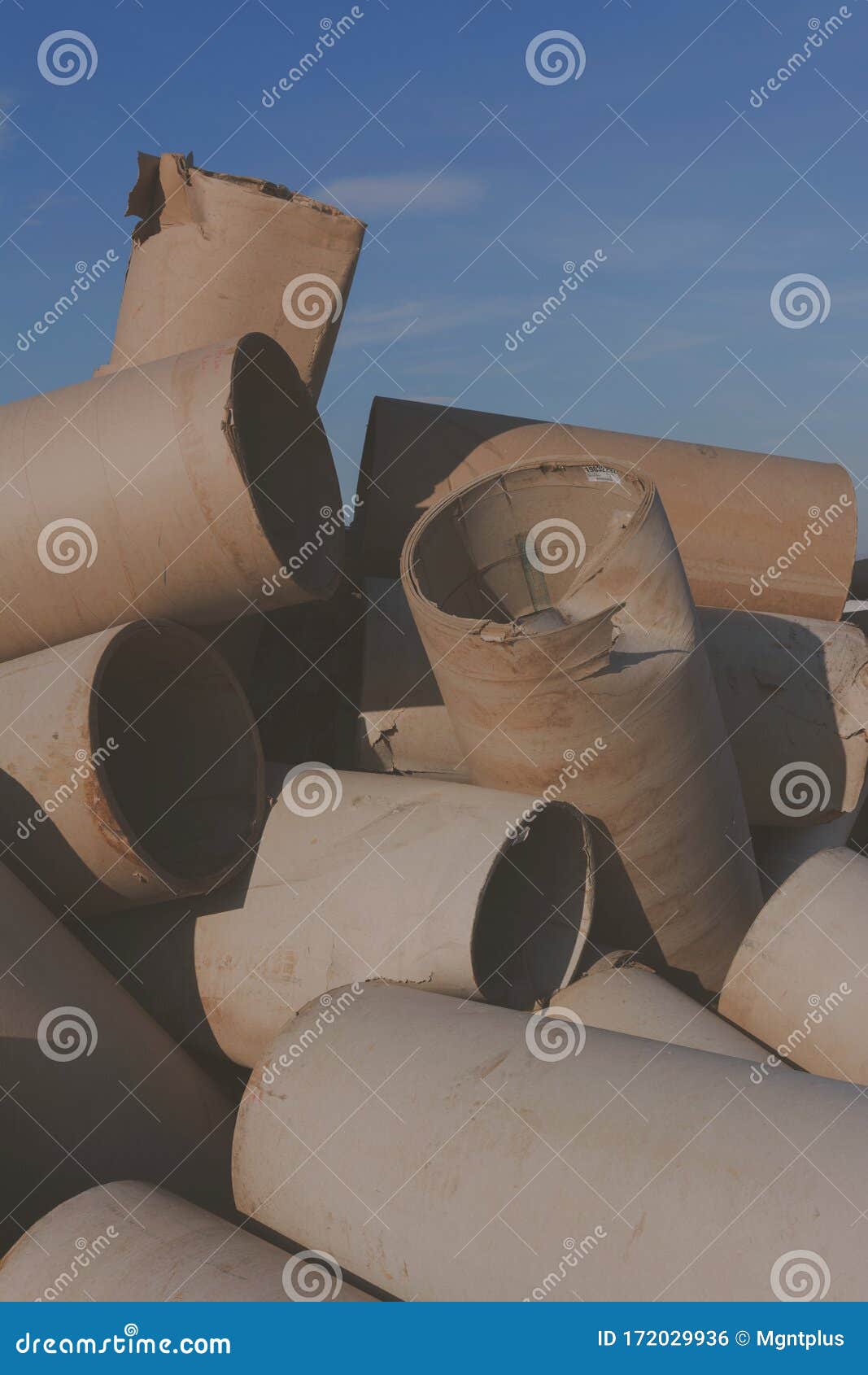 Textures of Discarded Paper Stock Photo - Image of process, stack ...