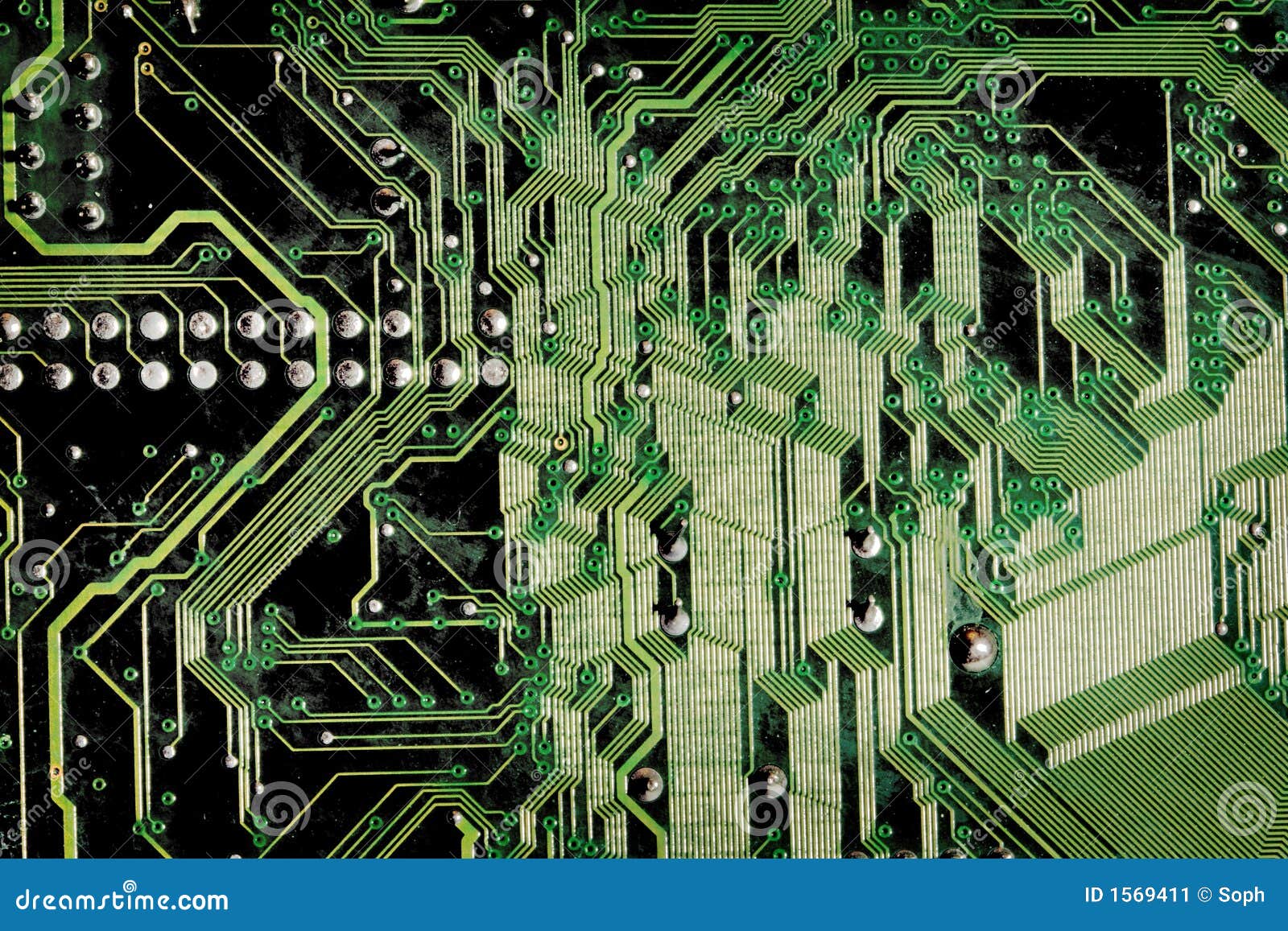 Textures: Grunge Circuit Board Stock Image - Image of central ...