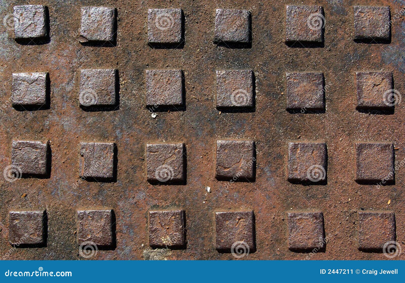 Manhole Without Cover In New Concrete Block Stock Photography ...