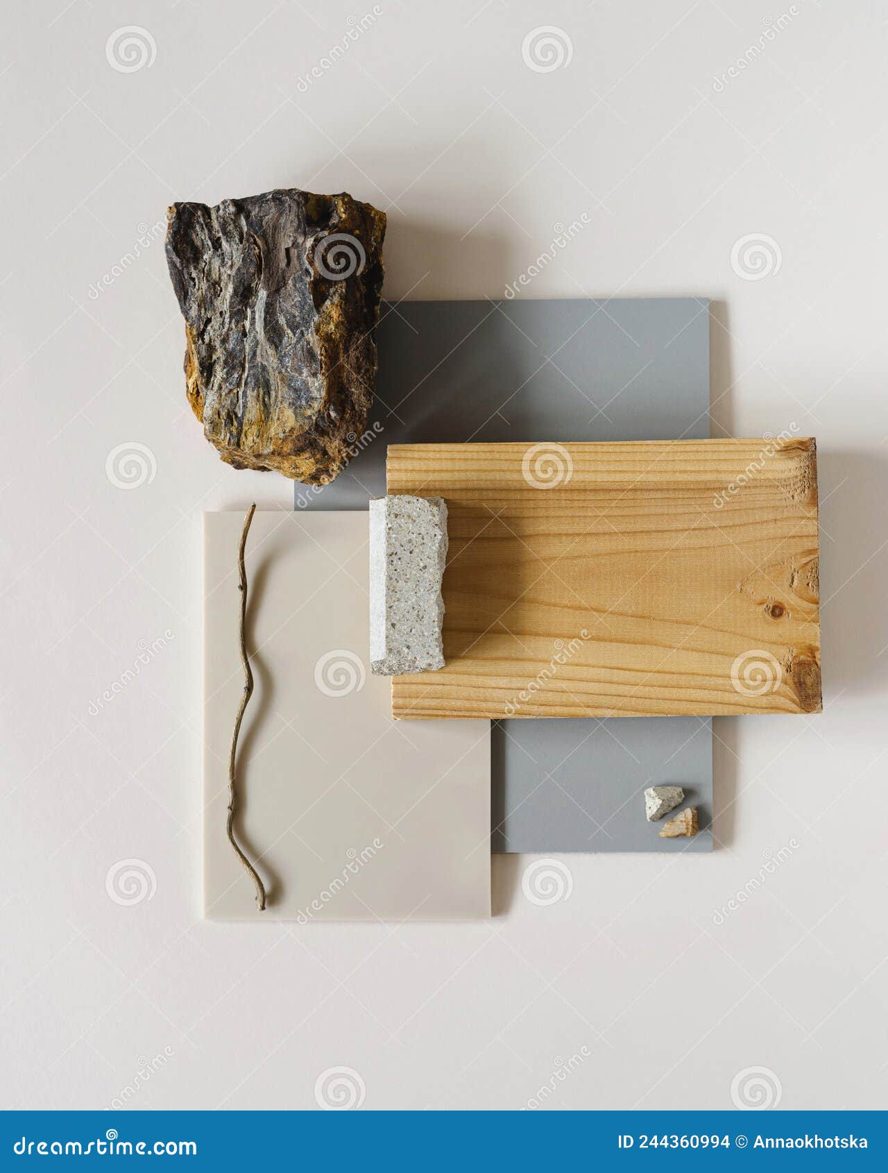 Textures Mood Board. Material Samples Interior Design. Moodboard For ...