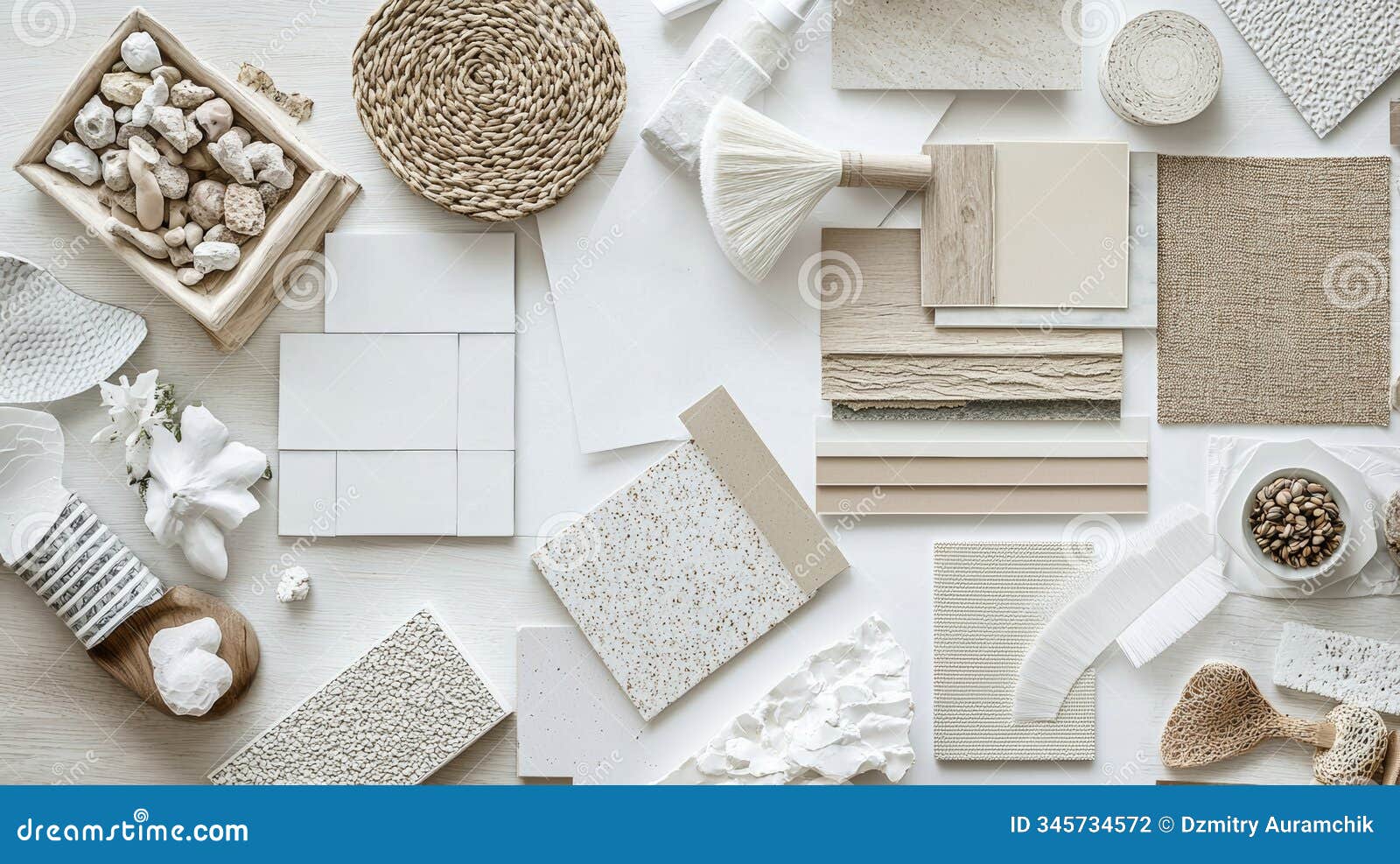 The Textures Mood Board Presents Material Samples for Interior Design ...