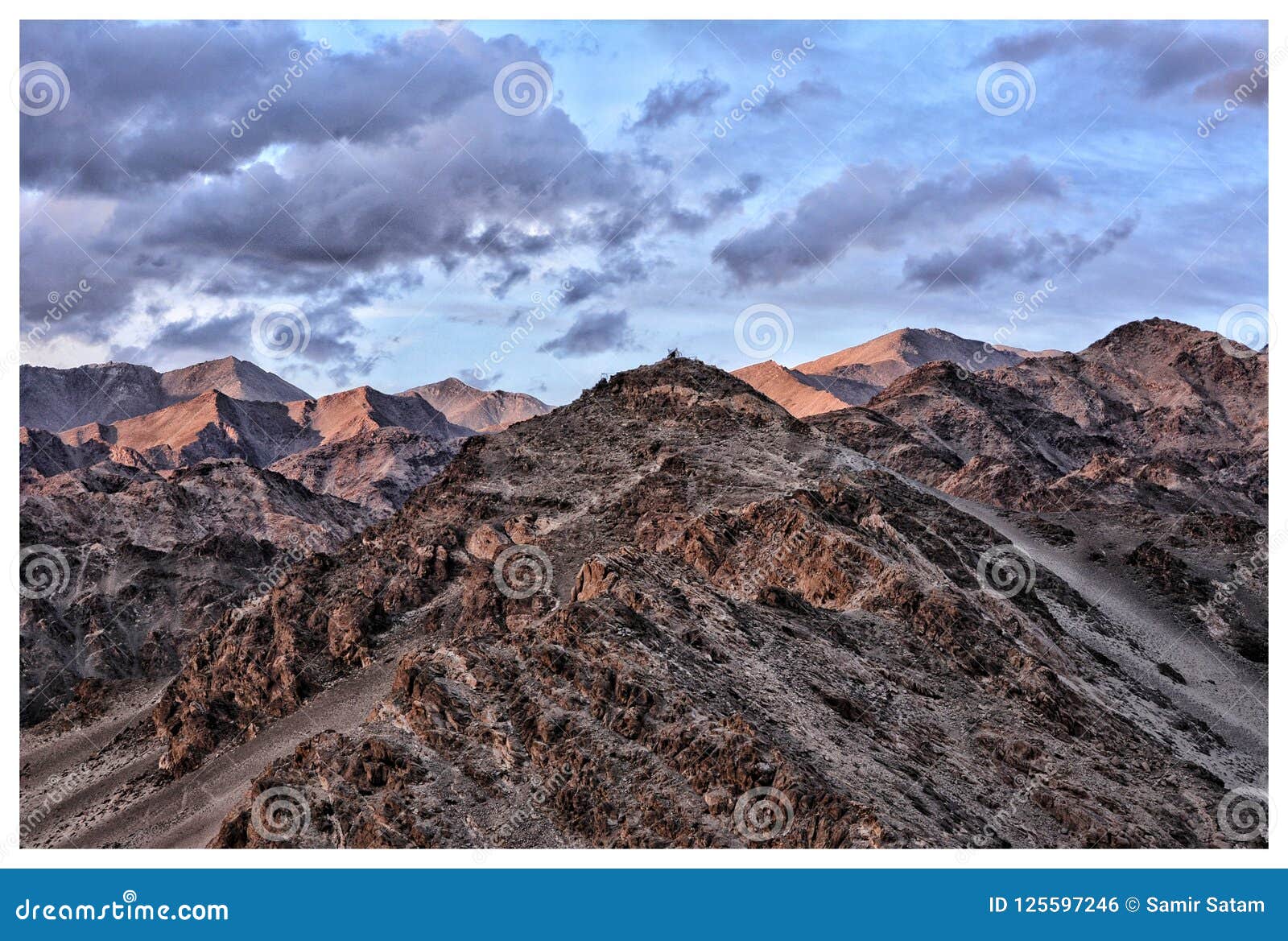 Landscape of Ladakh stock photo. Image of textures, village - 125597246