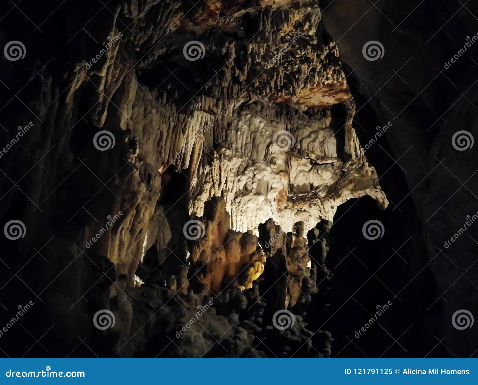 Textures and Patterns Inside a Grotto Stock Image - Image of humidity ...