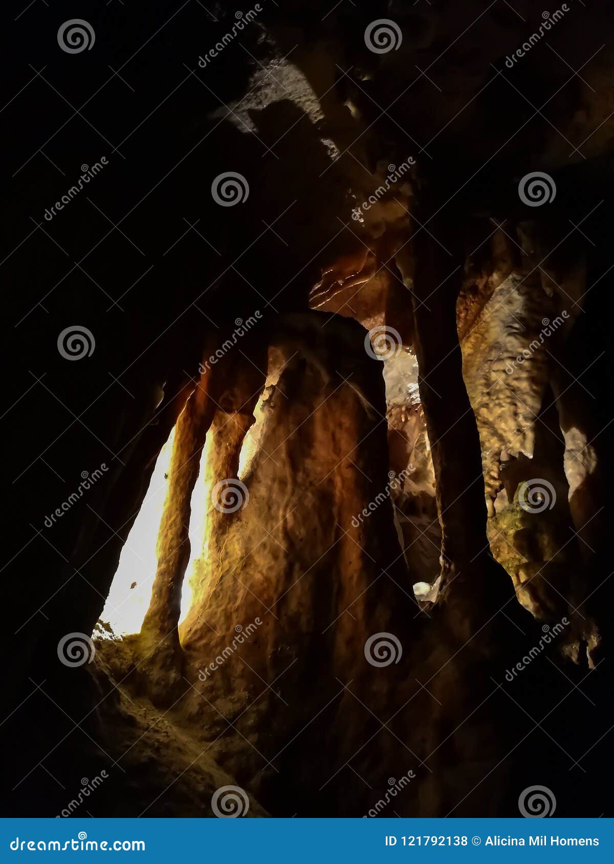 Textures and Patterns Inside a Grotto Stock Photo - Image of ...