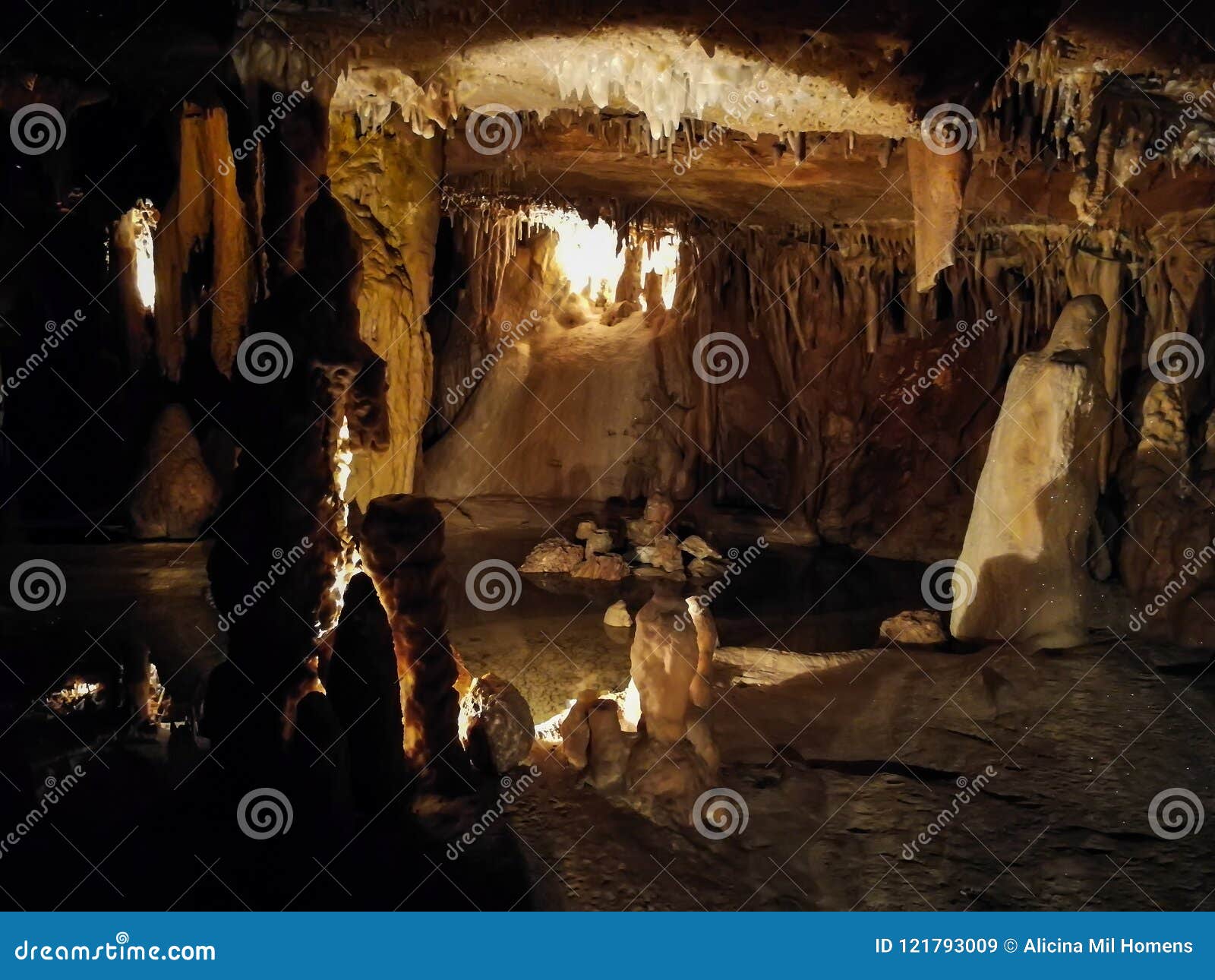 Textures and Patterns Inside a Grotto Stock Image - Image of outdoors ...