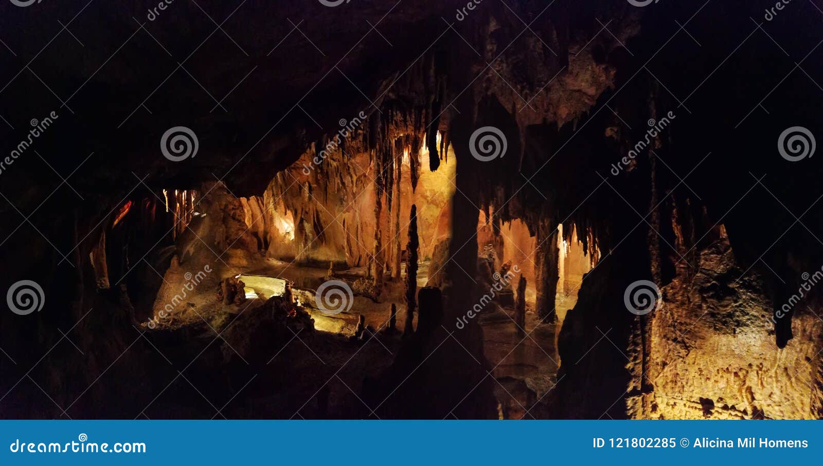 Textures and Patterns Inside a Grotto Stock Image - Image of hollow ...