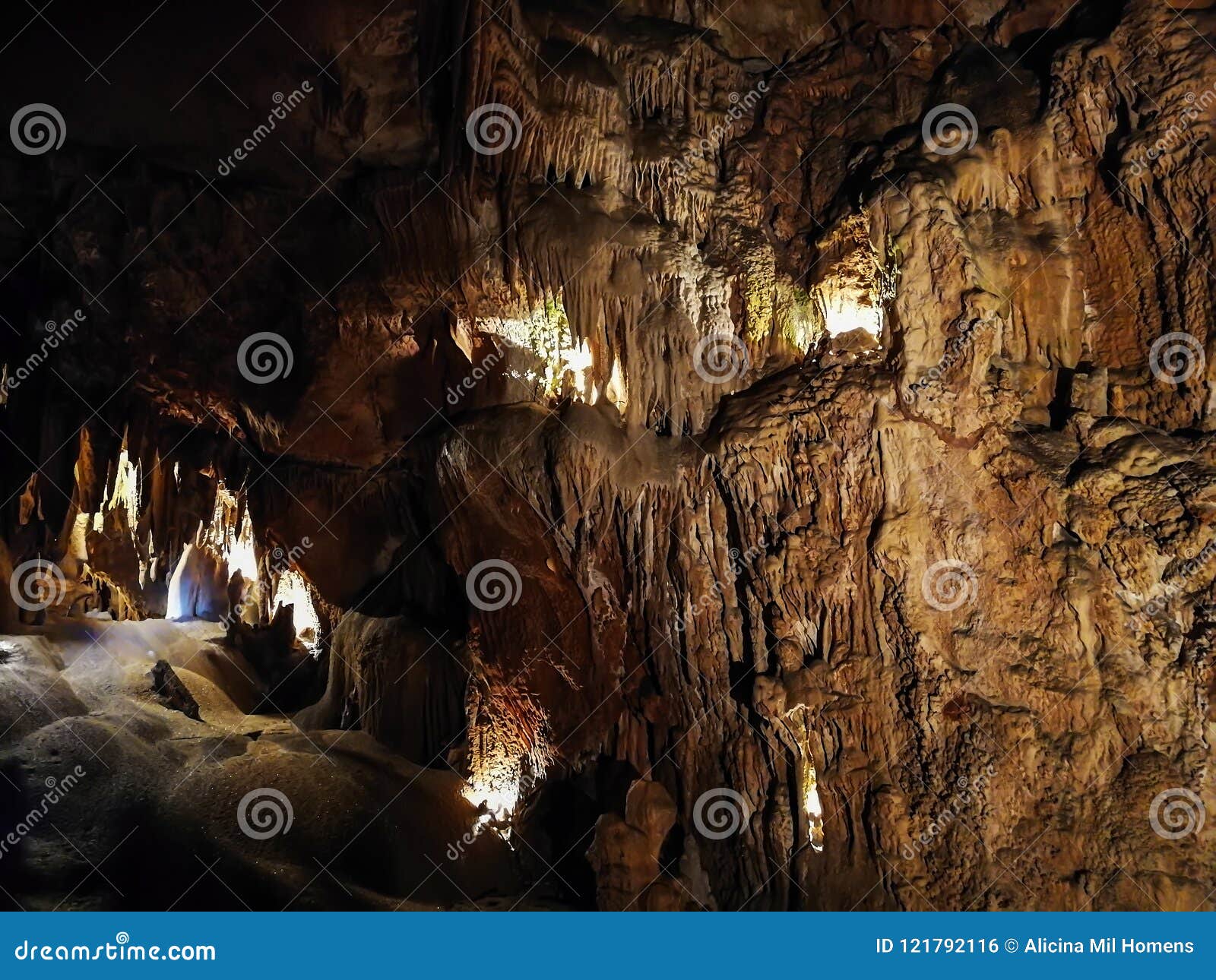 Textures and Patterns Inside a Grotto Stock Photo - Image of landscape ...