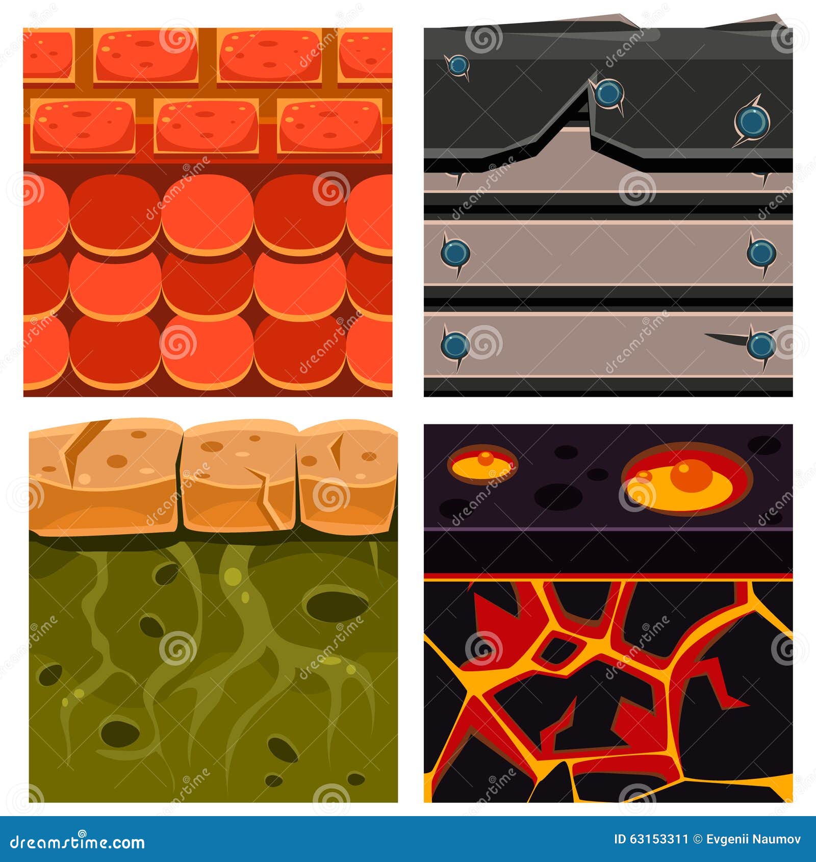 Textures For Platformers Icons Cubical Vector Set | CartoonDealer.com ... Textures For Platformers Icons Cubical Vector Set | CartoonDealer.com ...