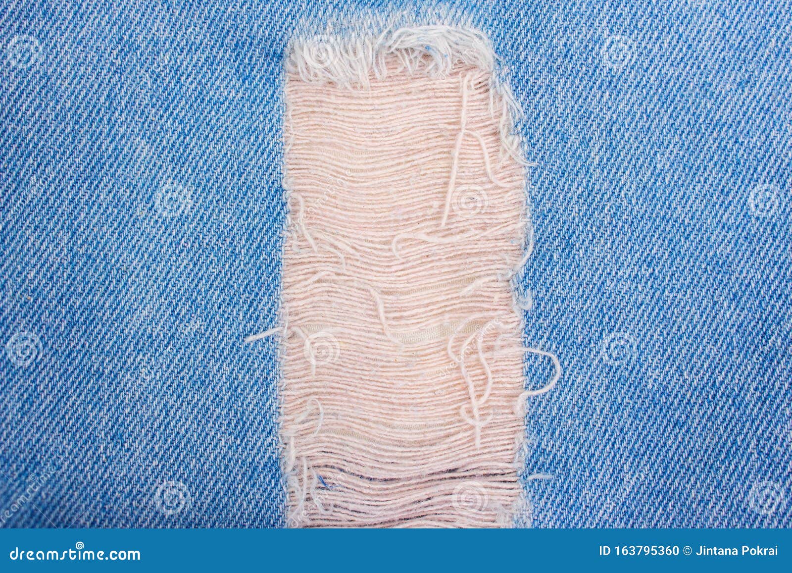Closeup of Textures Ripped Jeans Background Stock Photo - Image of blue ...