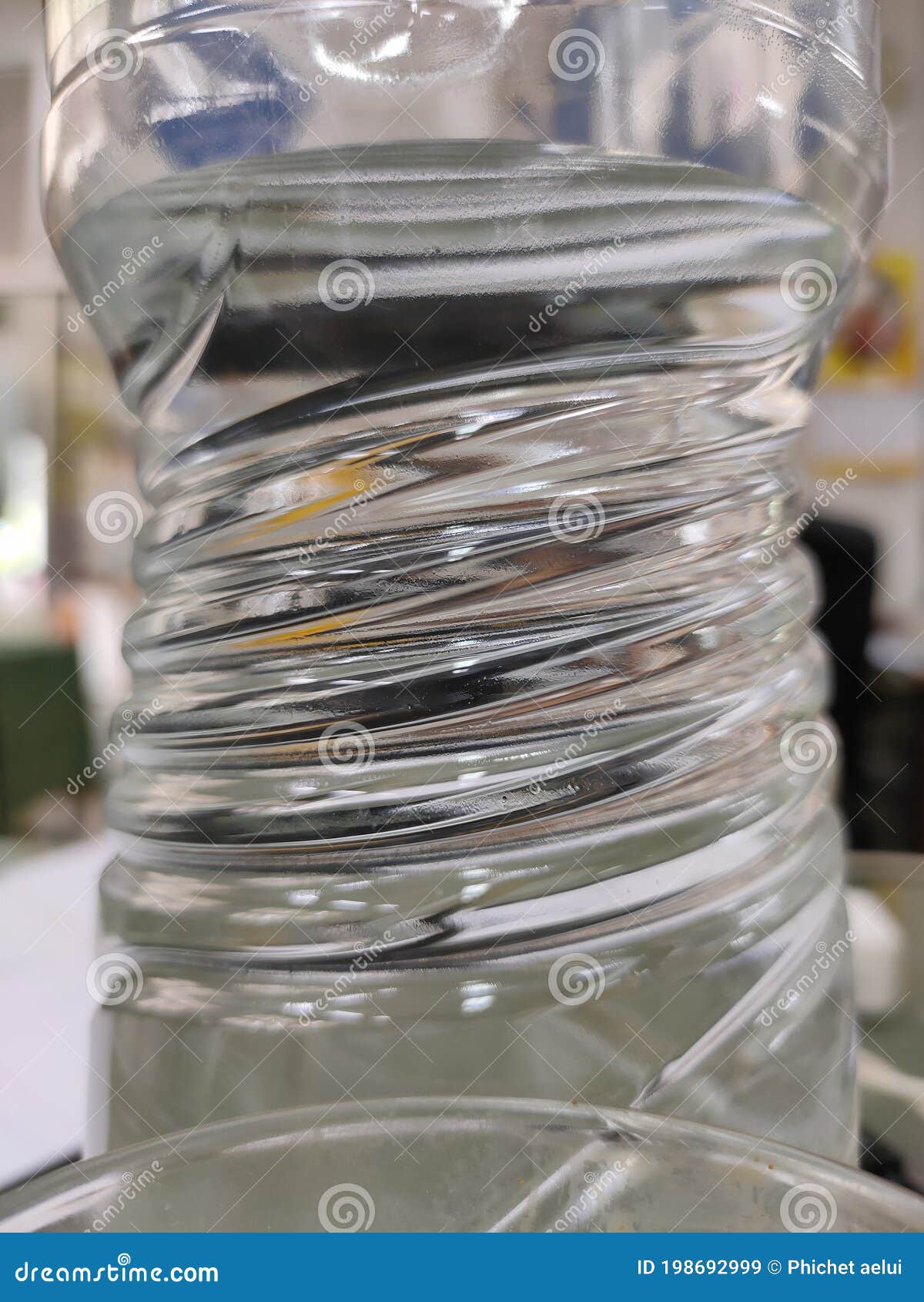 Textures and Shapes of Drinking Bottles this is a Clear Plastic with ...