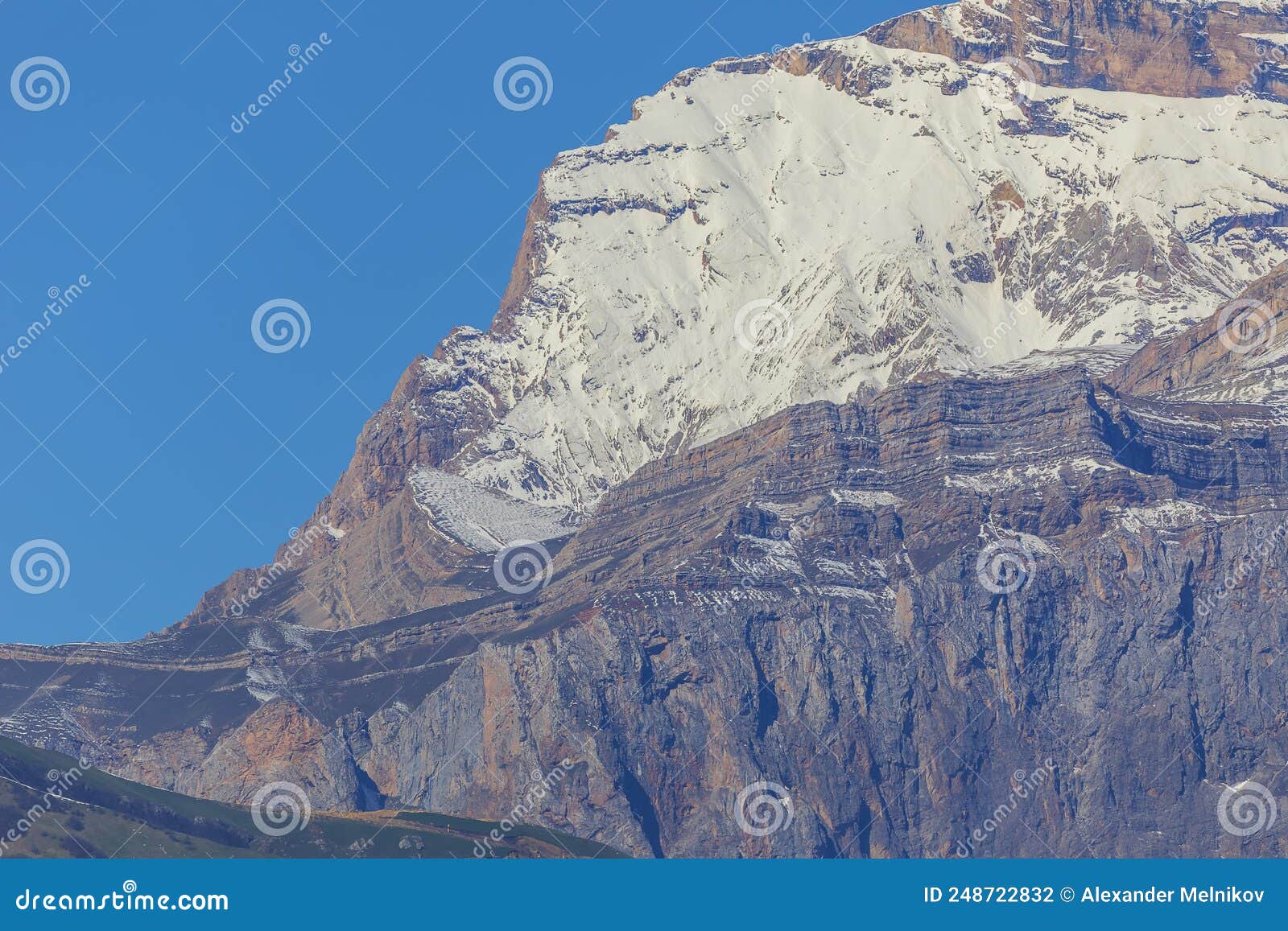 Textures of the Slope of the Snow-capped Mountains Stock Photo - Image ...