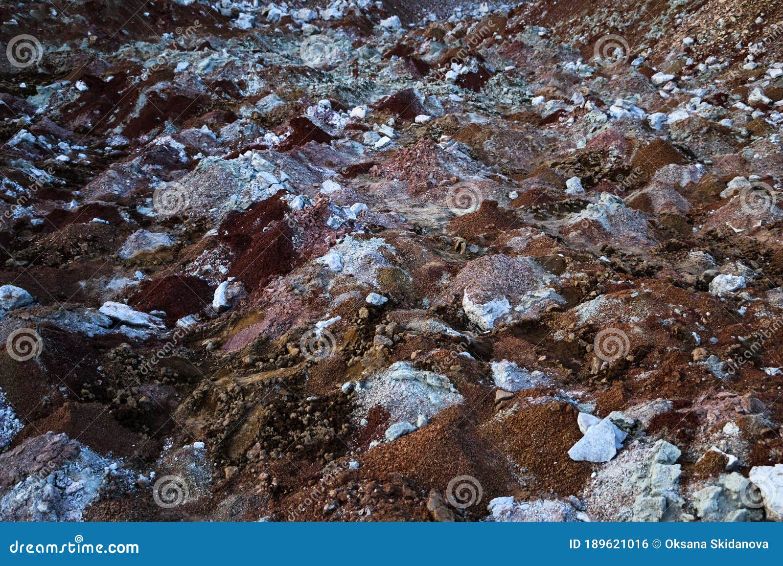 Textures of Various Clay Layers Underground in Clay Quarry after ...