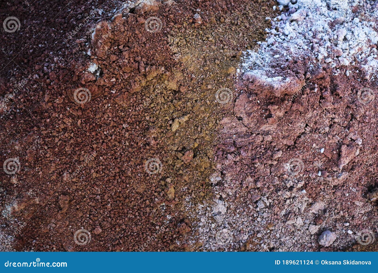 Textures of Various Clay Layers Underground in Clay Quarry after ...