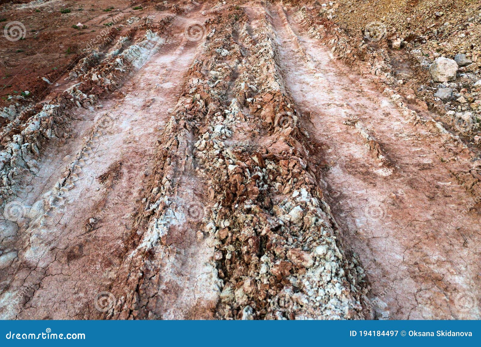 Textures of Various Clay Layers Underground in Clay Quarry after ...