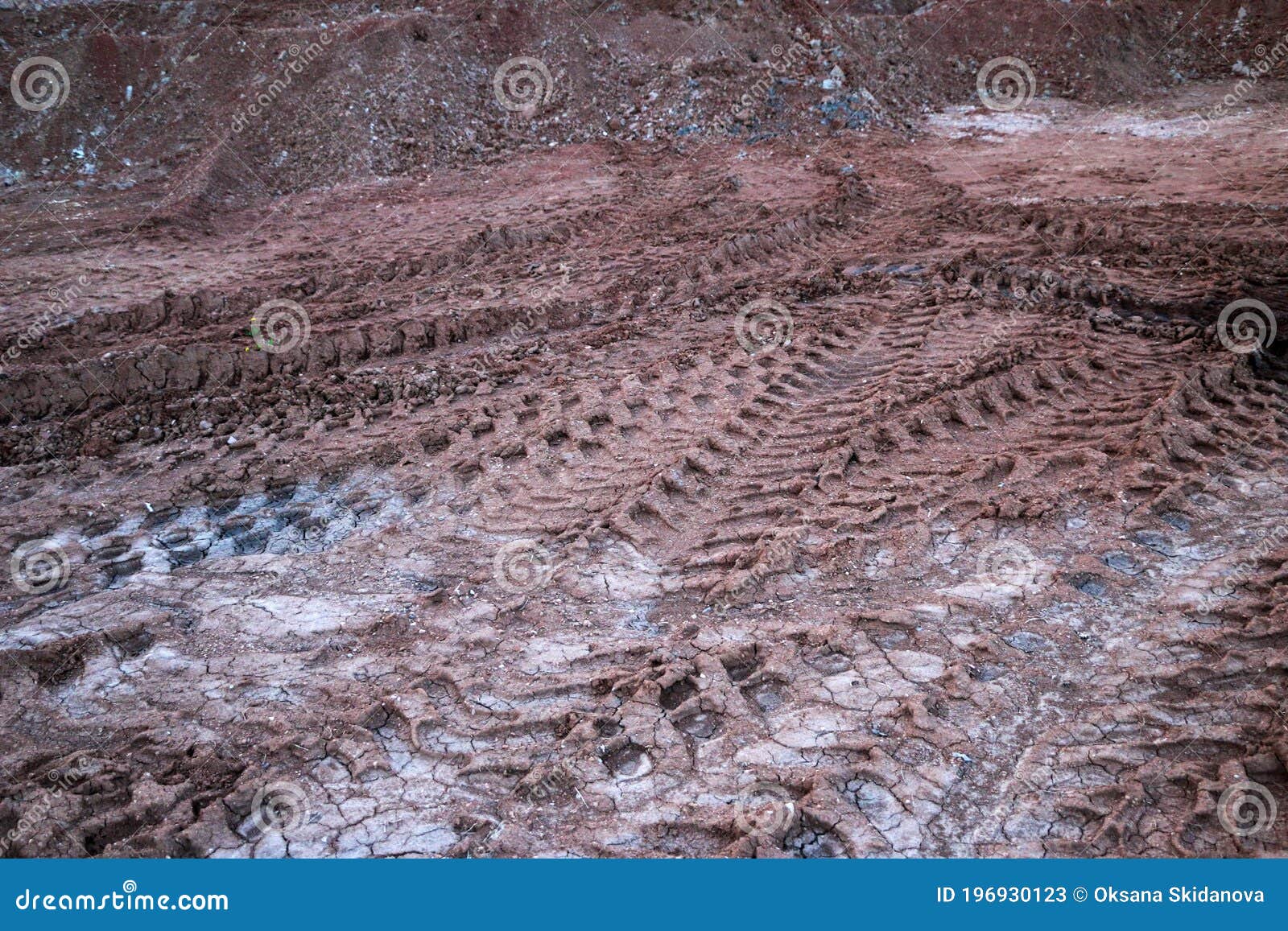 Textures of Various Clay Layers Underground in Clay Quarry after ...