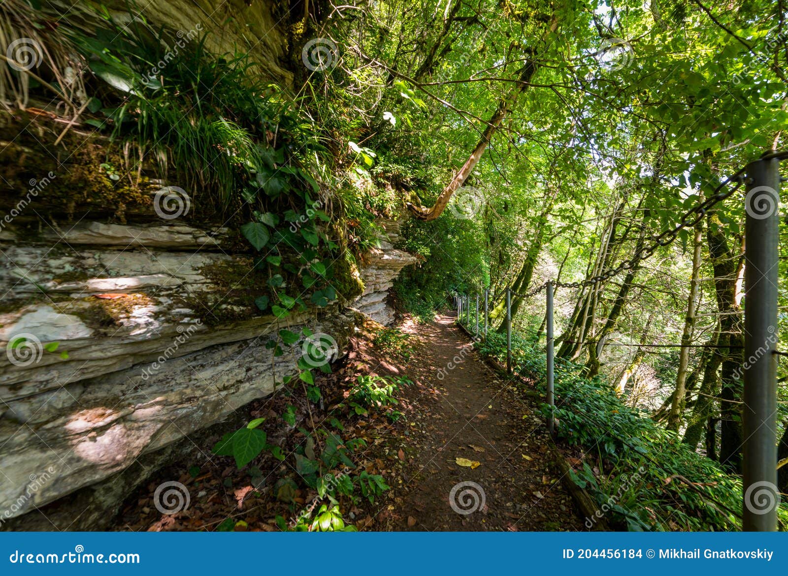 Textures of Various Stone Layers at Wall on Hiking Trail Stock Photo ...