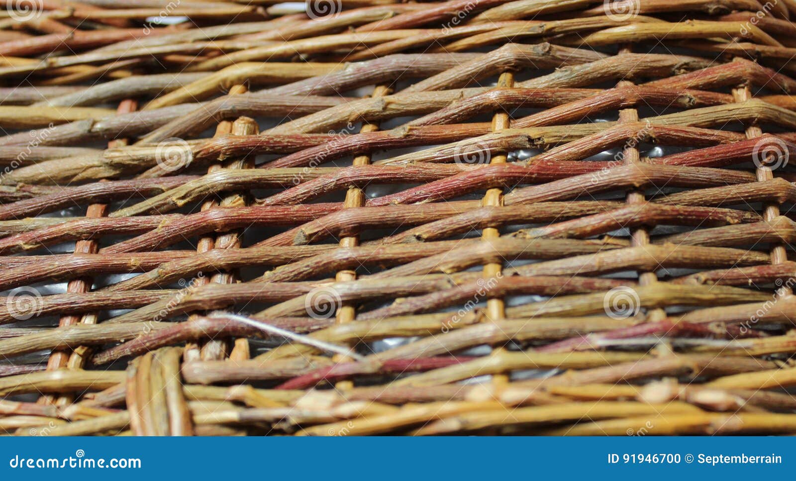 Textuur Van De Takje De Rieten Mand Stock Foto - Image of ambacht ...
