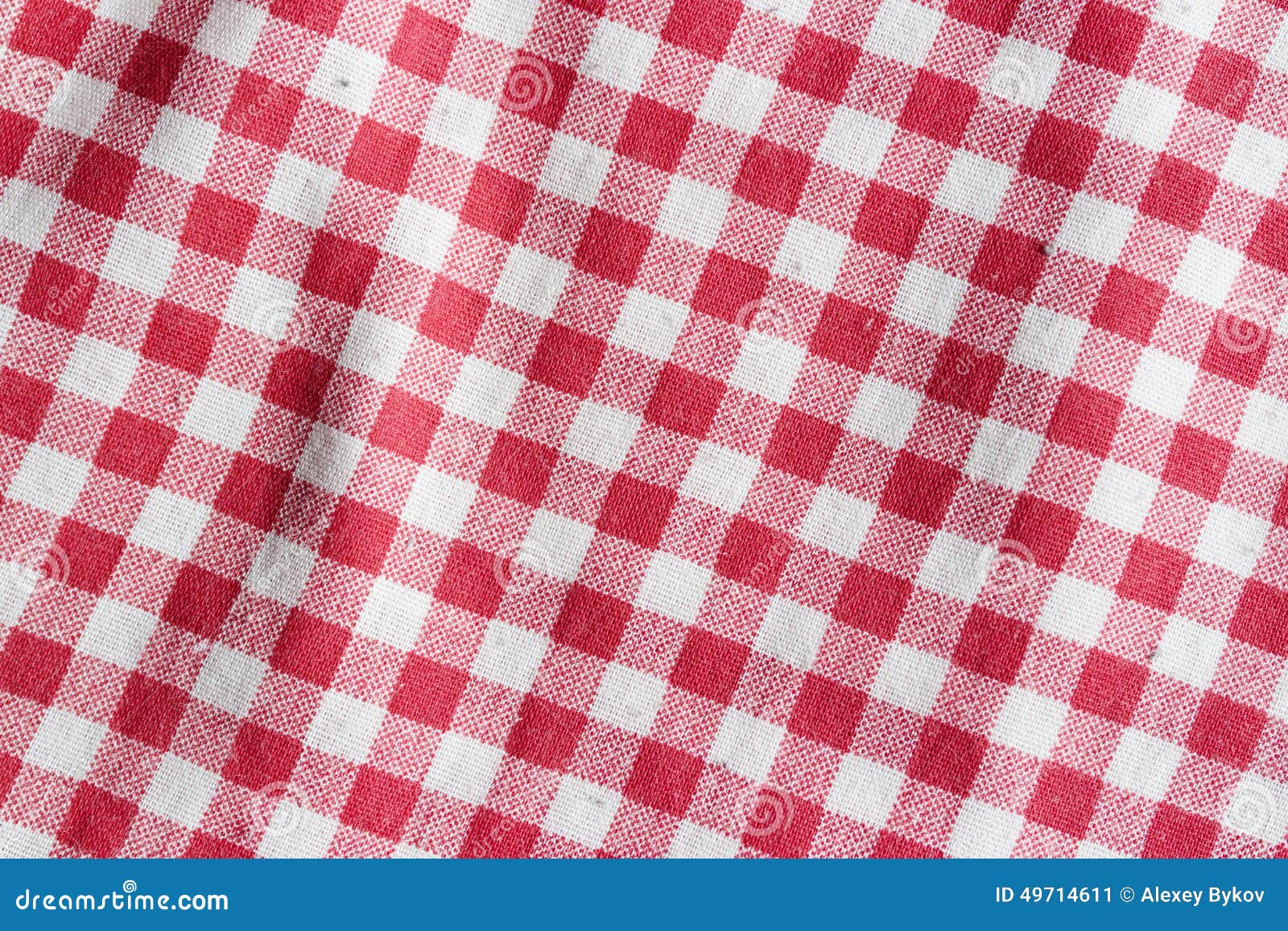 Textuur Van Een Rood En Wit Geruit Tafelkleed Stock Afbeelding - Image ...