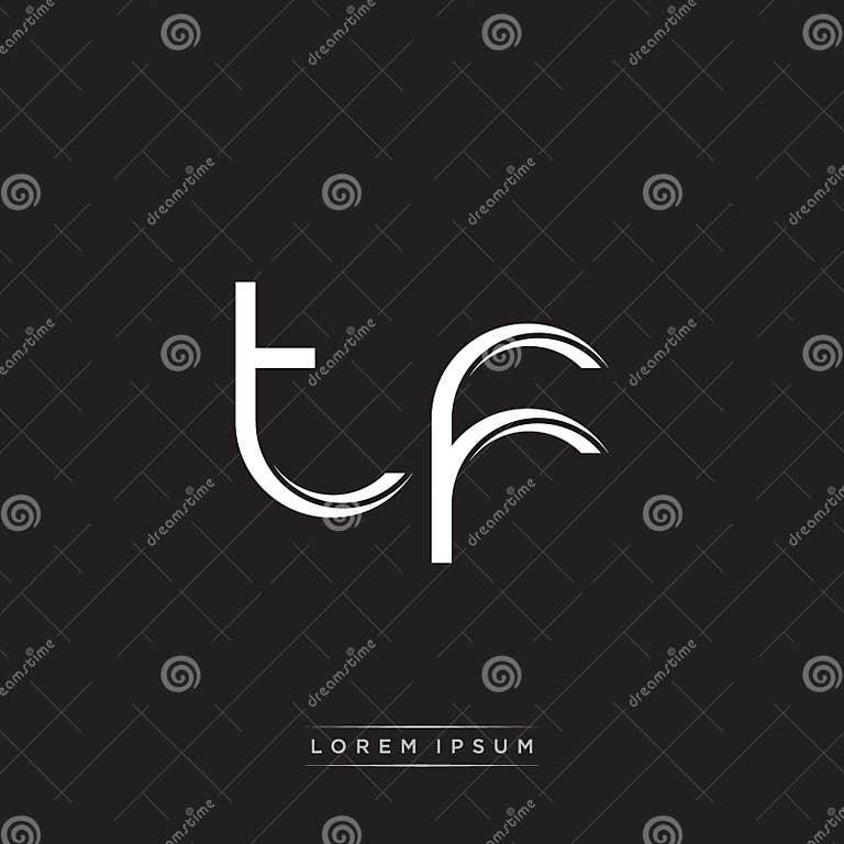 TF Initial Letter Split Lowercase Logo Modern Monogram Template ...