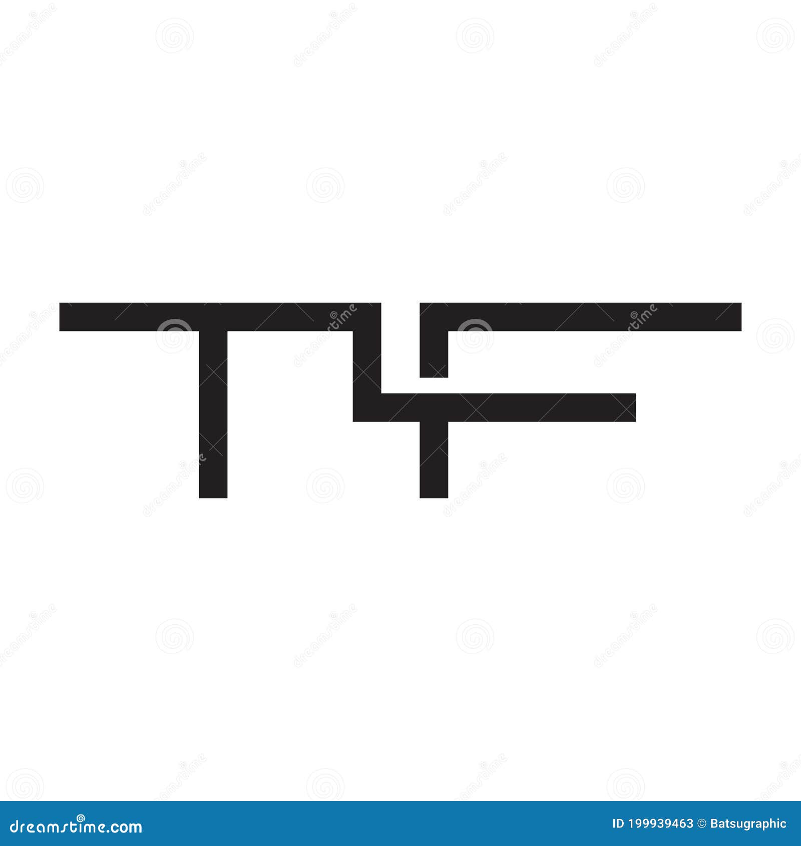 Tf Initial Letter Vector Logo Icon Stock Vector - Illustration of ...