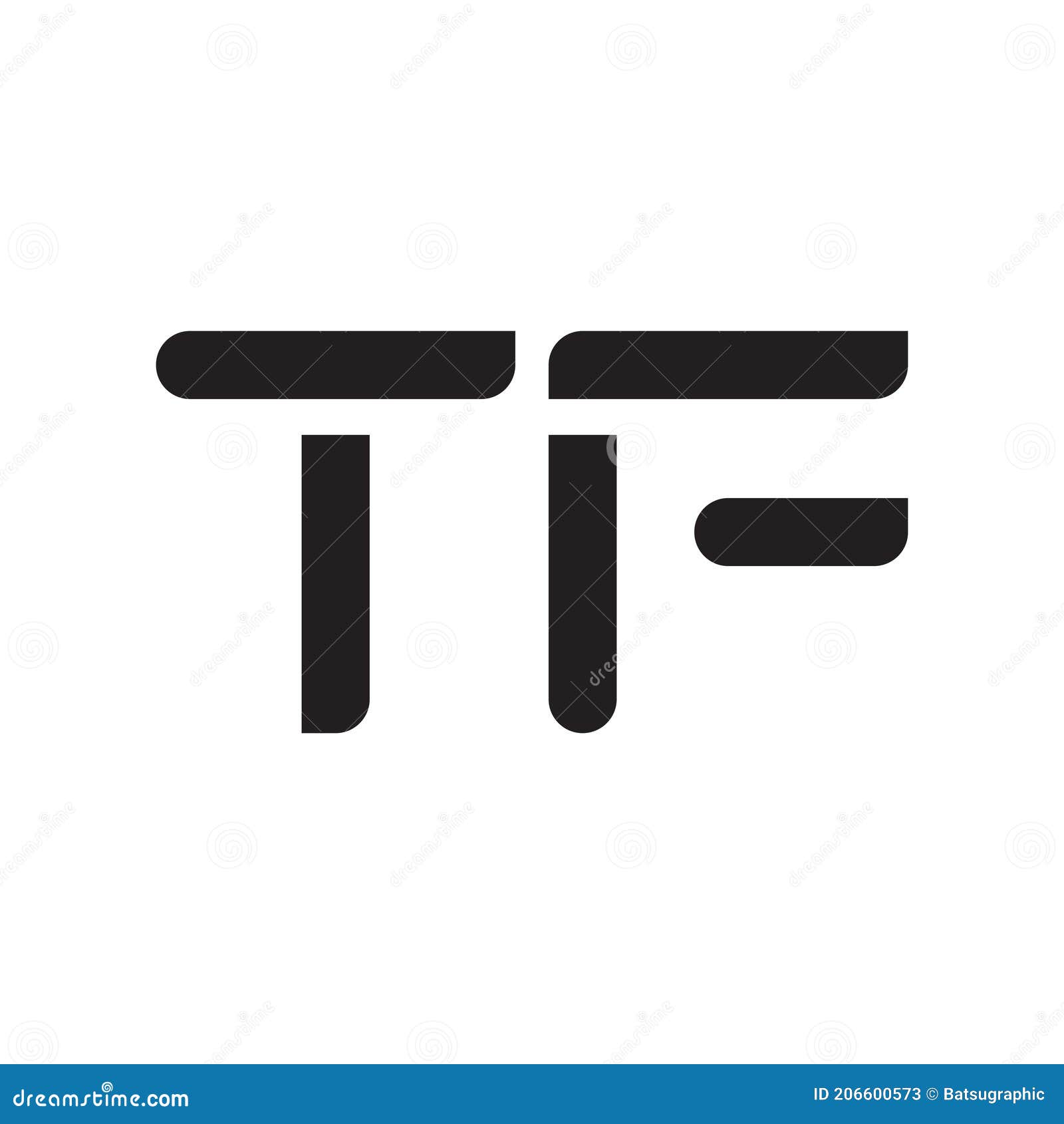 Tf Initial Letter Vector Logo Icon Stock Vector - Illustration of ...