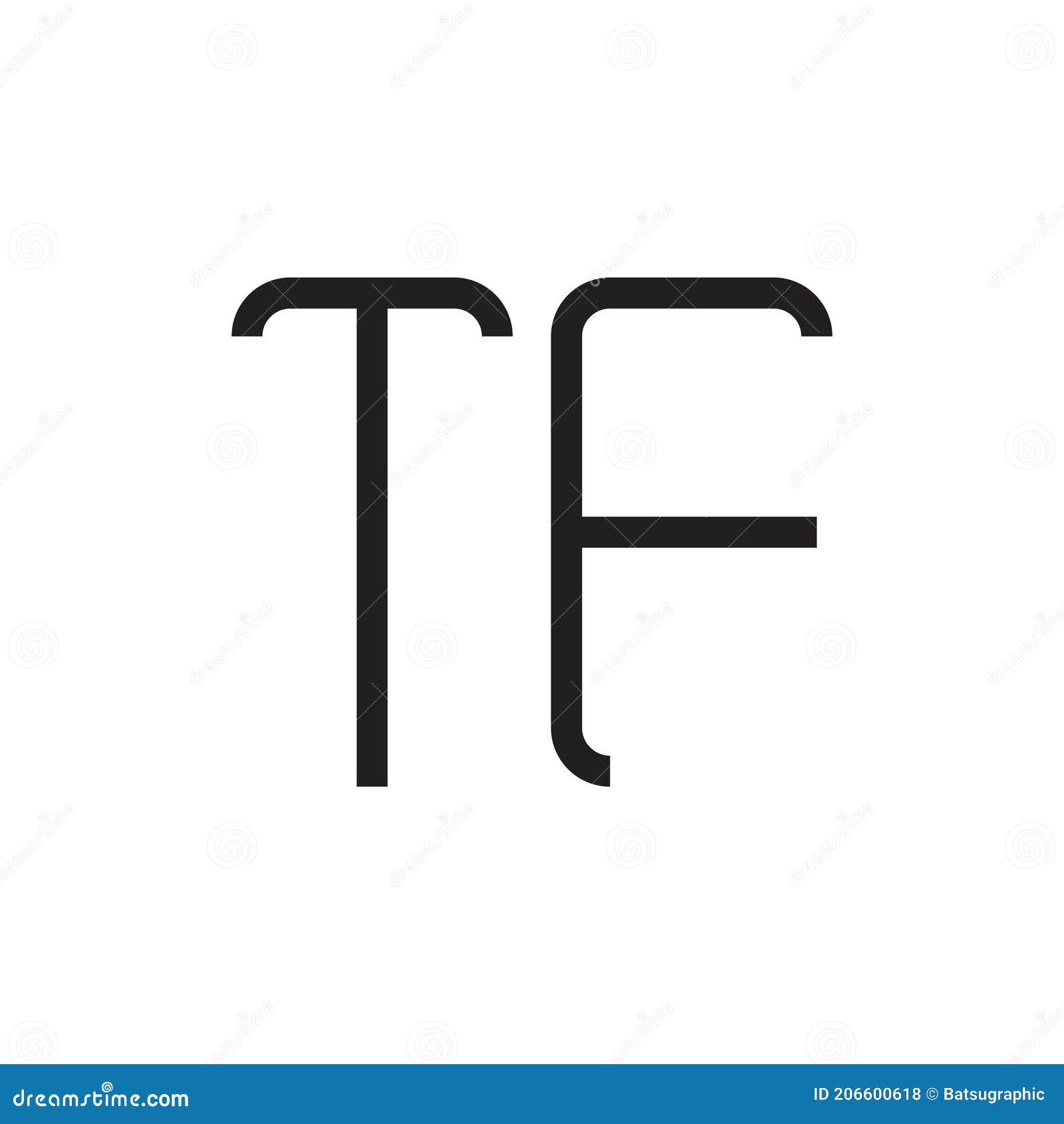 Tf Initial Letter Vector Logo Icon Stock Vector - Illustration of ...