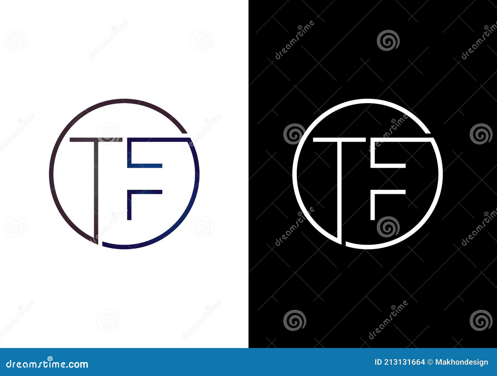 TF Letter Logo Design. Creative T F Letters Icon Vector Stock Vector ...