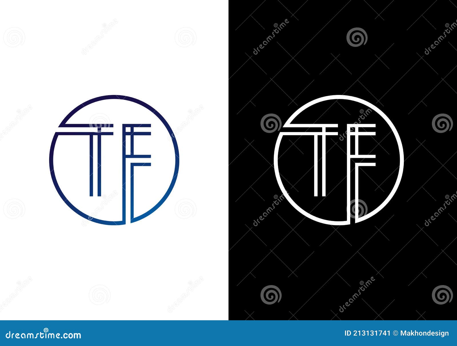 TF Letter Logo Design. Creative T F Letters Icon Vector Stock Vector ...