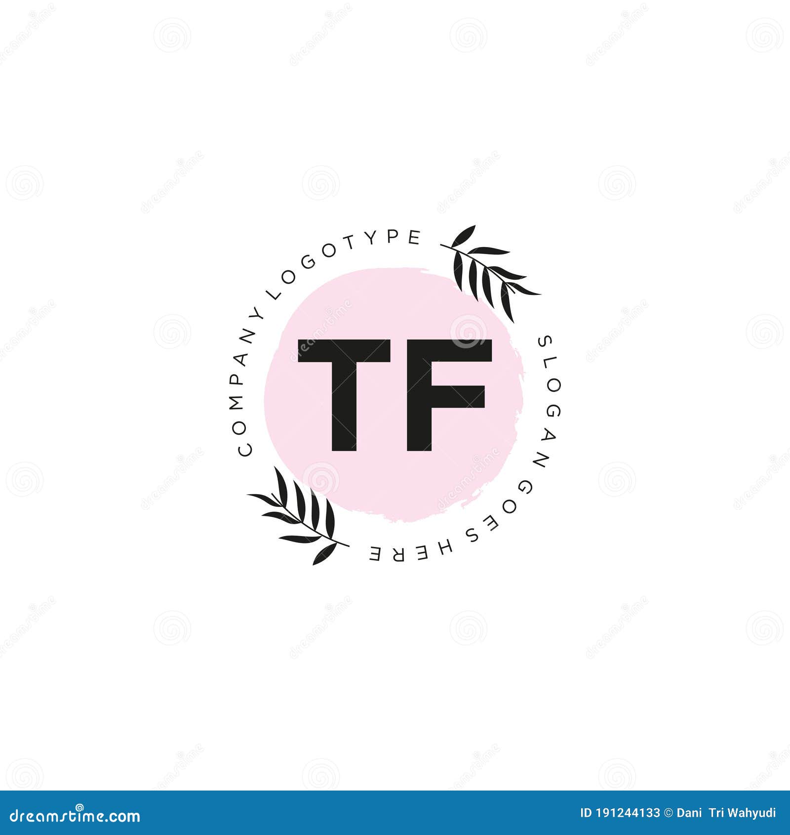 TF Letter Logo Icon Design Template Elements Stock Vector ...