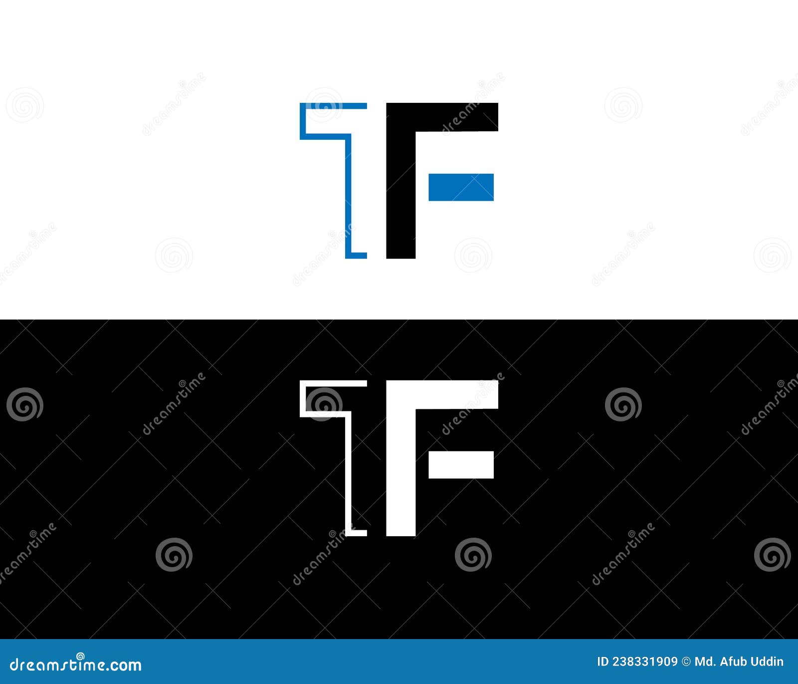 TF Letters Initial Logo Design Stock Vector - Illustration of estate ...