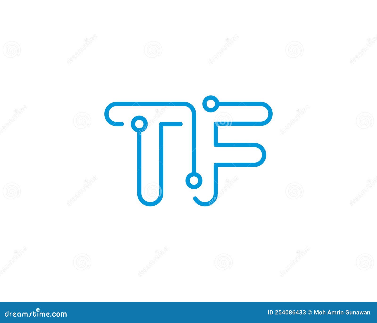 TF Letters Logo Design Vector 001 Stock Vector - Illustration of font ...