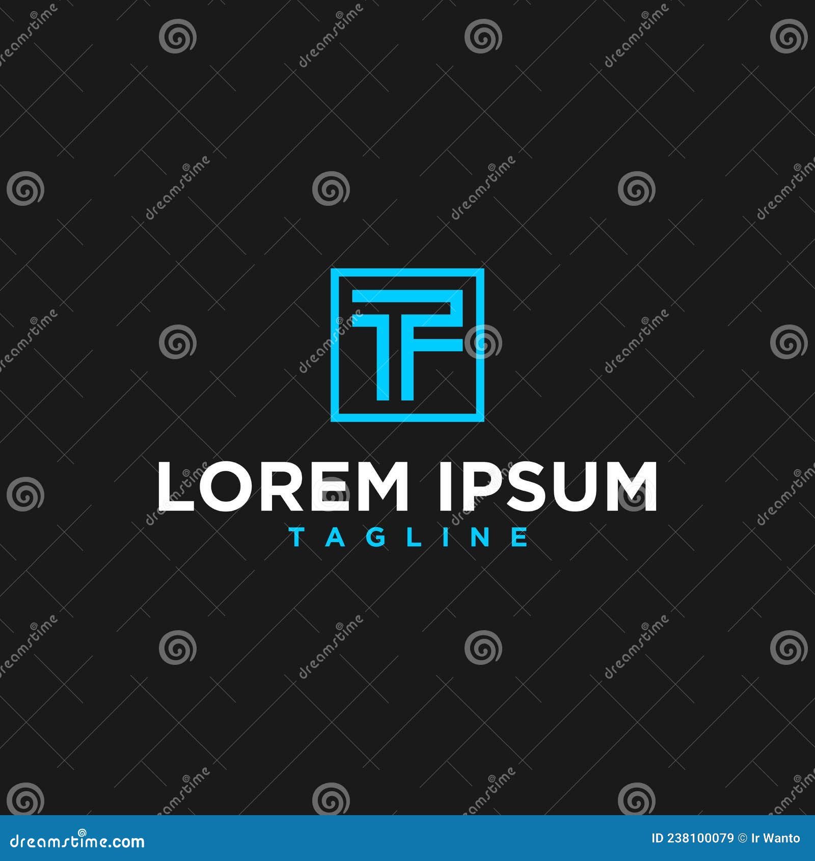 Tf Monogram Logo Design Inspiration Stock Vector - Illustration of ...