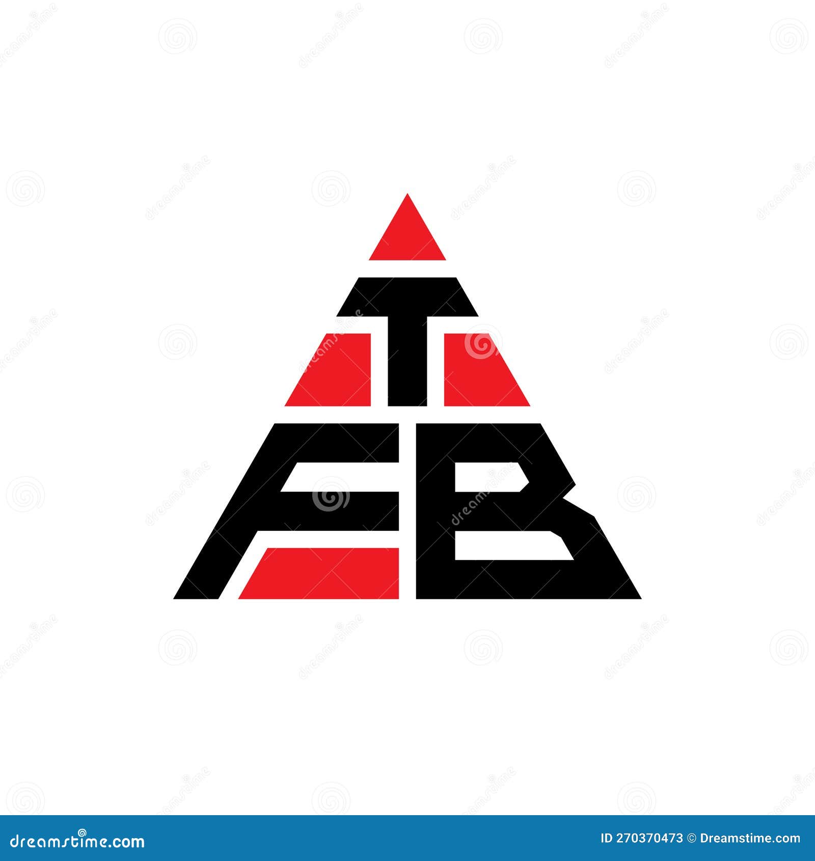 TFB Triangle Letter Logo Design with Triangle Shape. TFB Triangle Logo ...